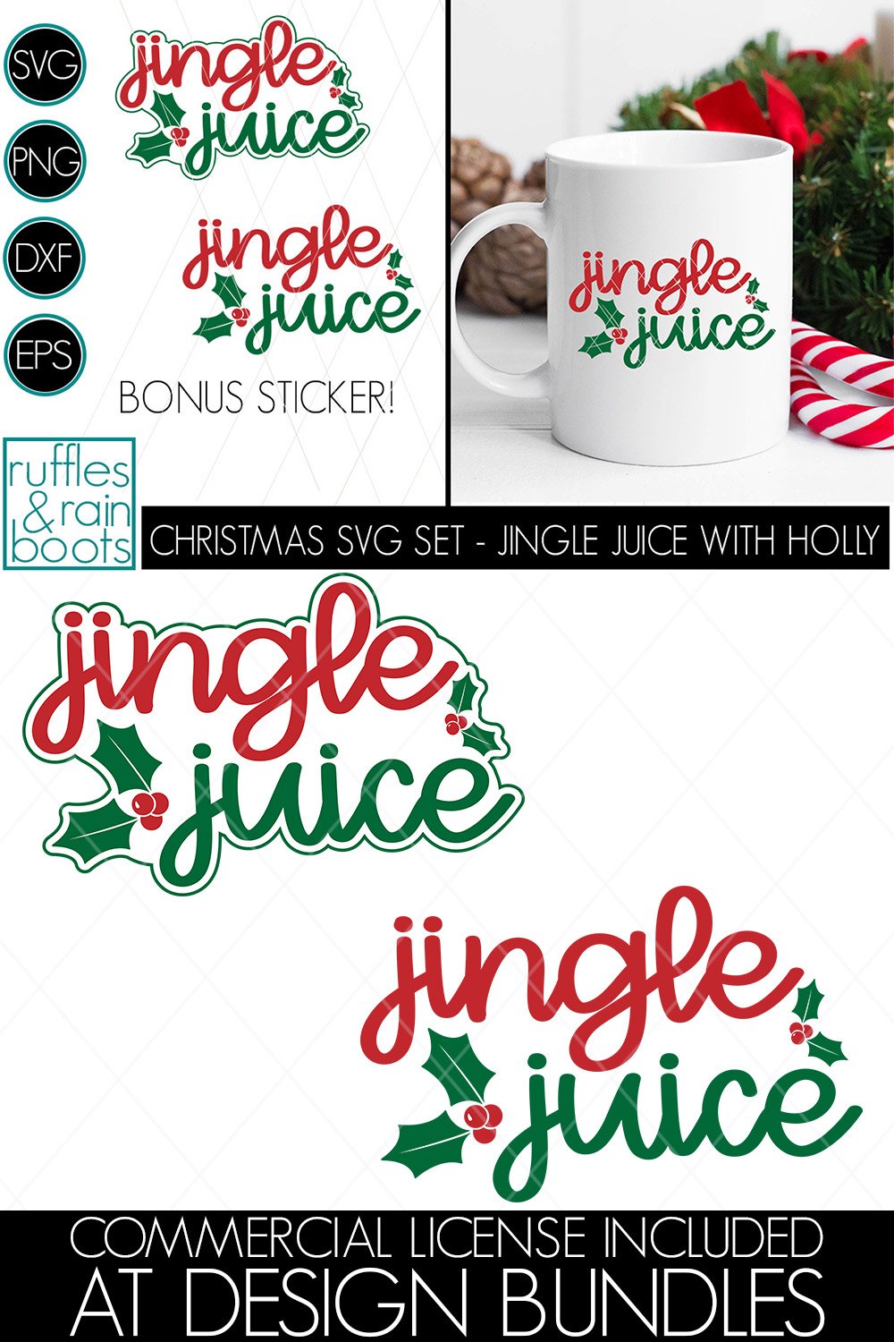 Christmas SVG - Jingle Juice SVG for Mugs and Tumblers