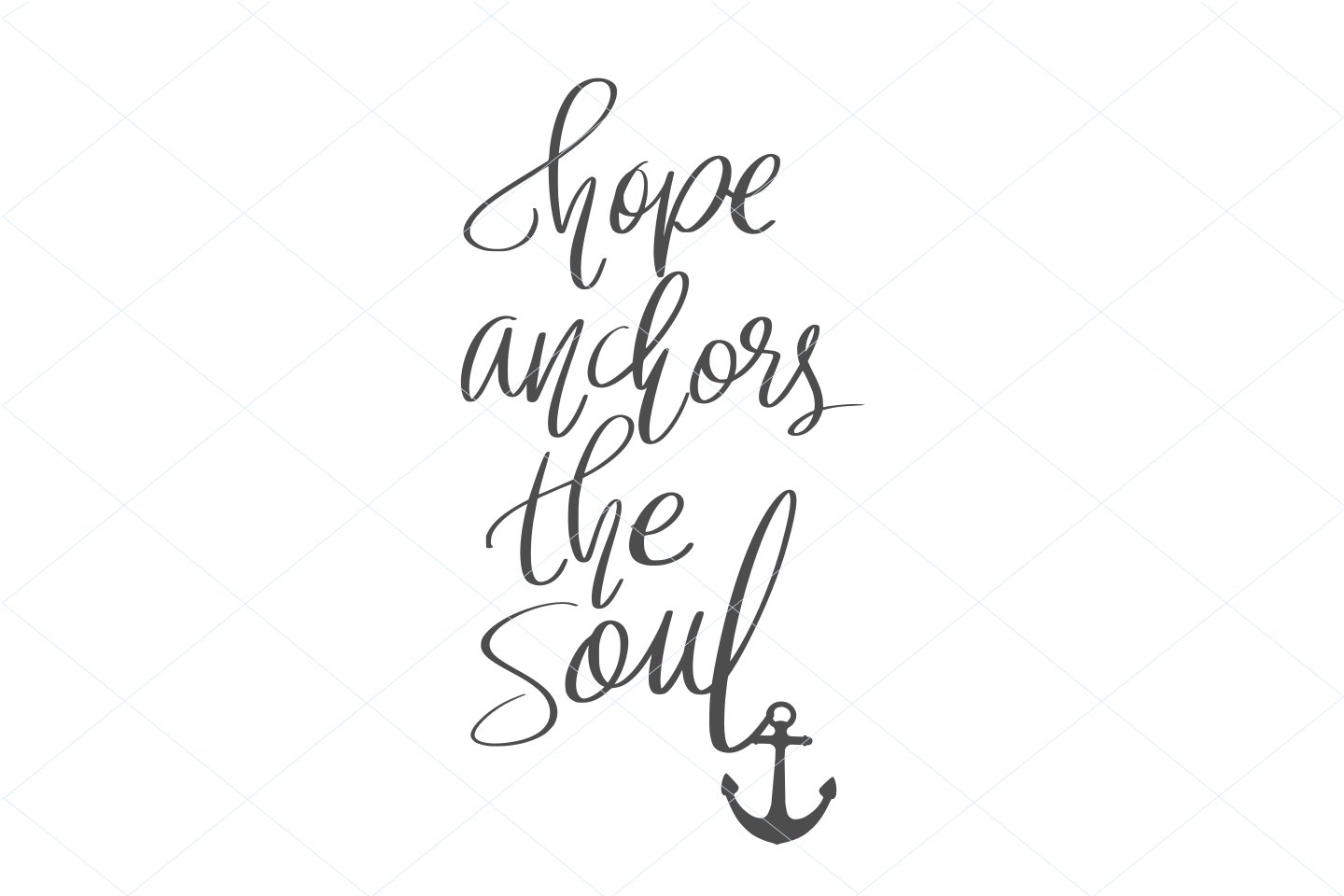 Hope anchors the soul svg, anchor svg, anchor cut file