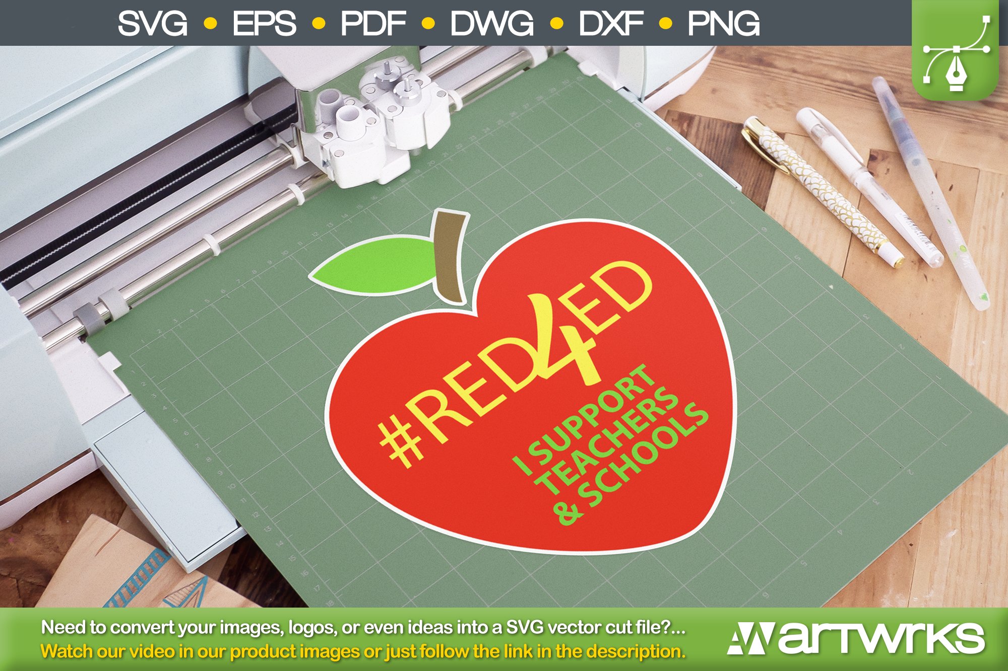 Red for ed SVG files for Cricut | Teacher svg