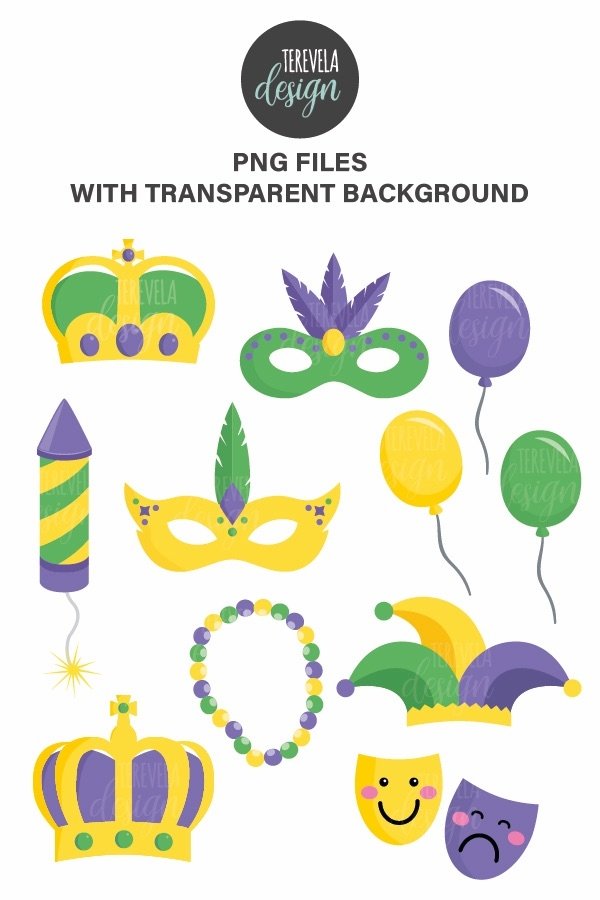 MARDI GRAS clipart, carnival clipart