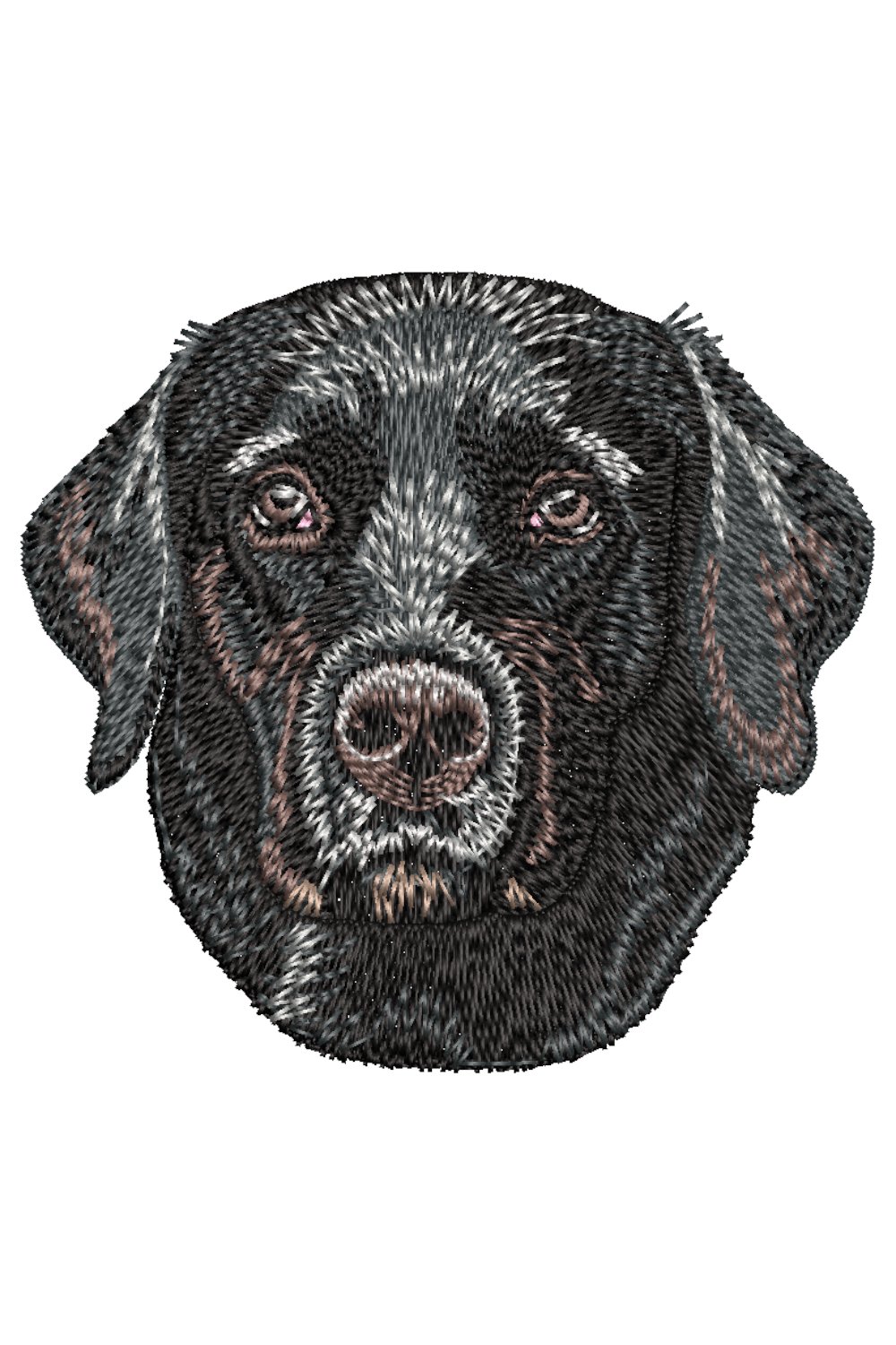 Captivating Black Lab Machine Embroidery Design