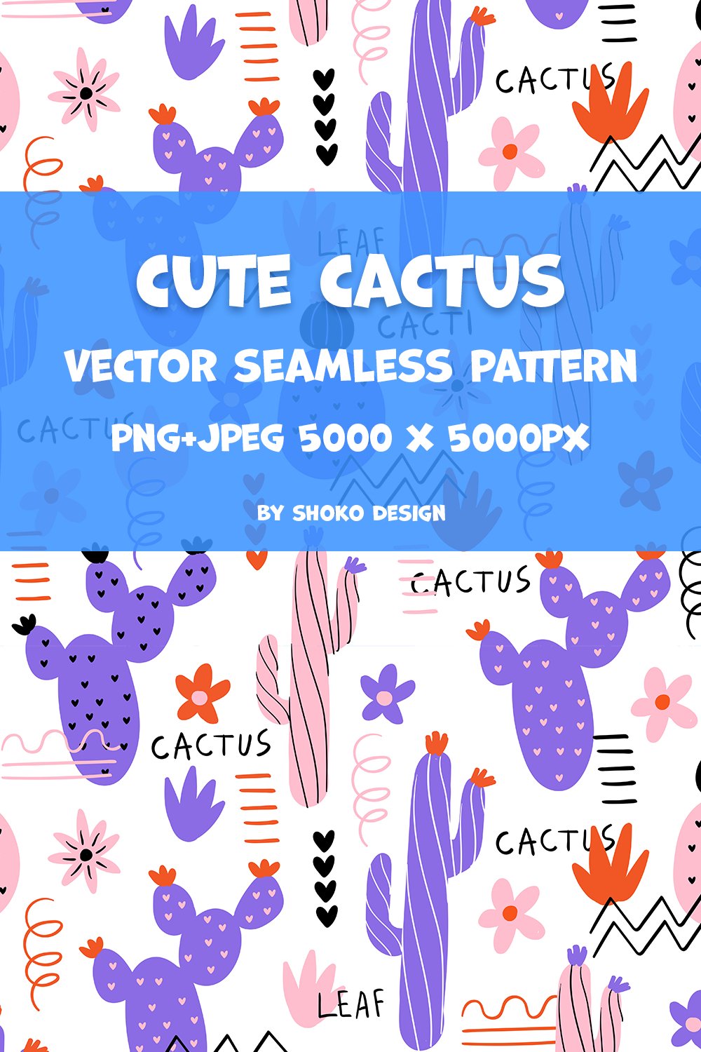 Cactus Vector Seamless Pattern (1431265)