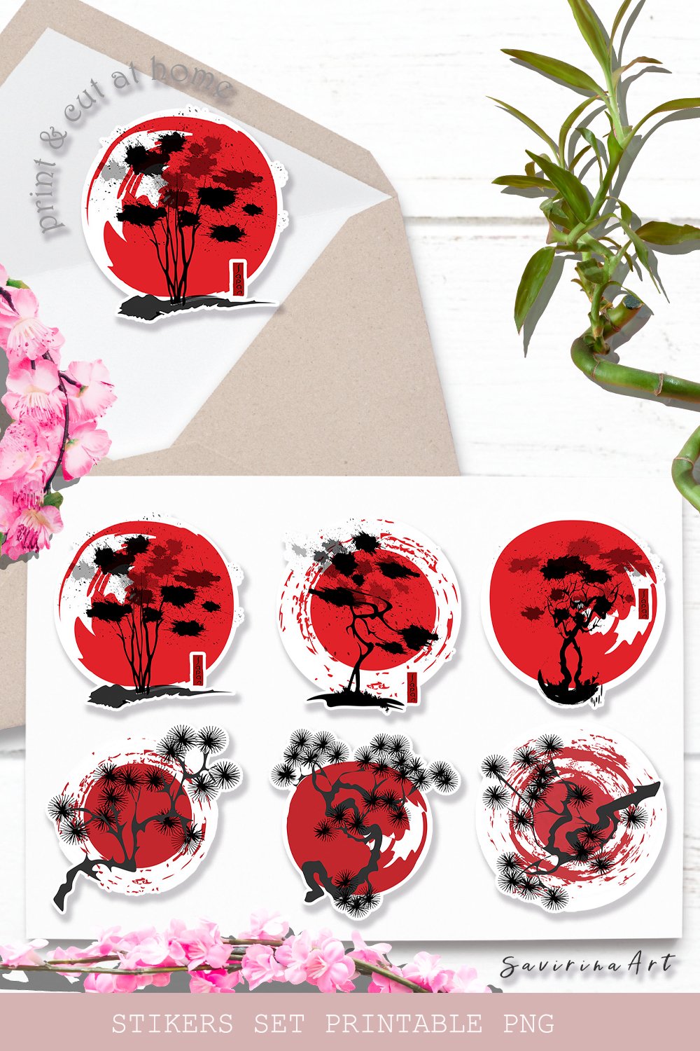 Japanes Stickers set Printable. Sticker PNG (2847138)