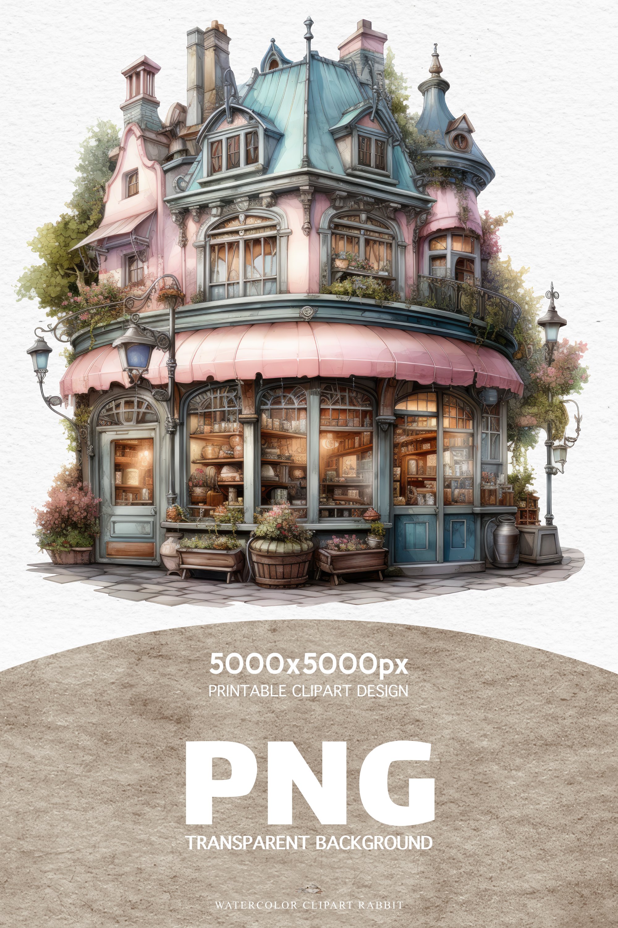 Fantasy Pastel Store Bakery Shop Cafe House Architecture