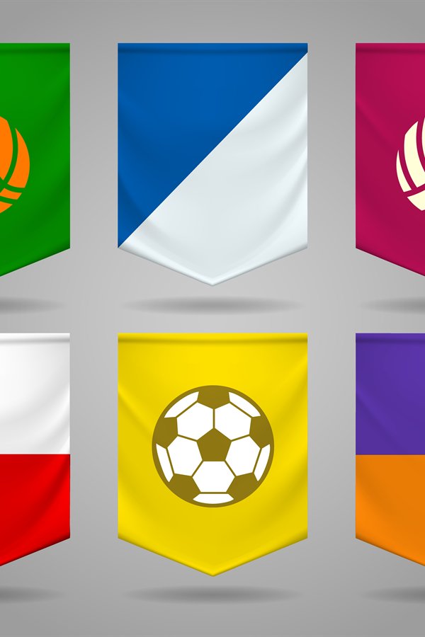 Sport pennant templates