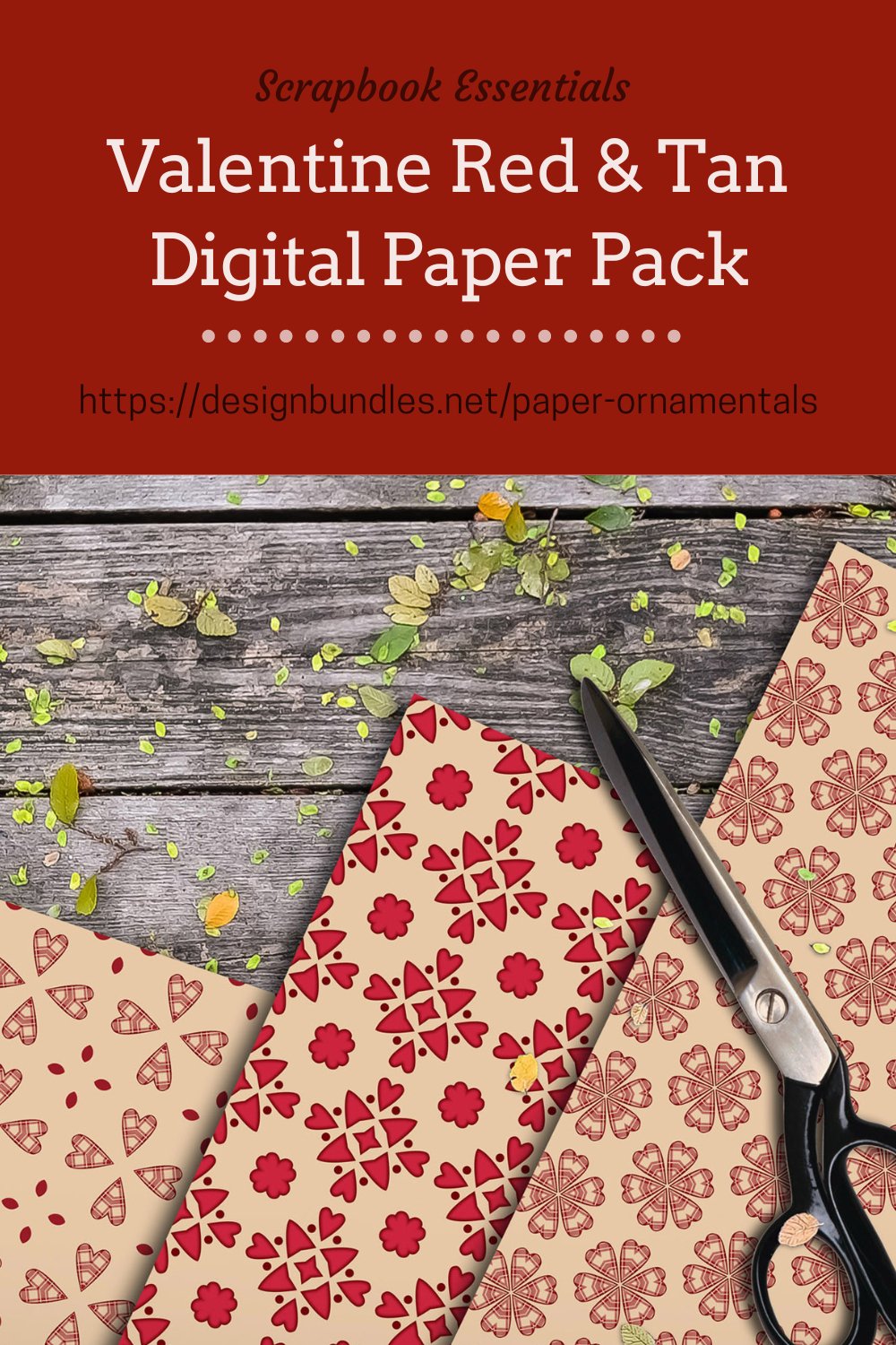 Valentine's Day Digital Paper Set 3 For Crafts & Projects