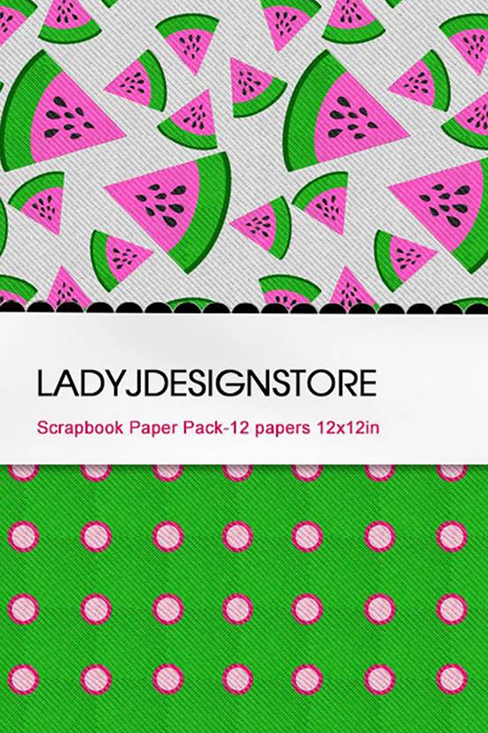 Watermelon Digital Textured Paper Pack