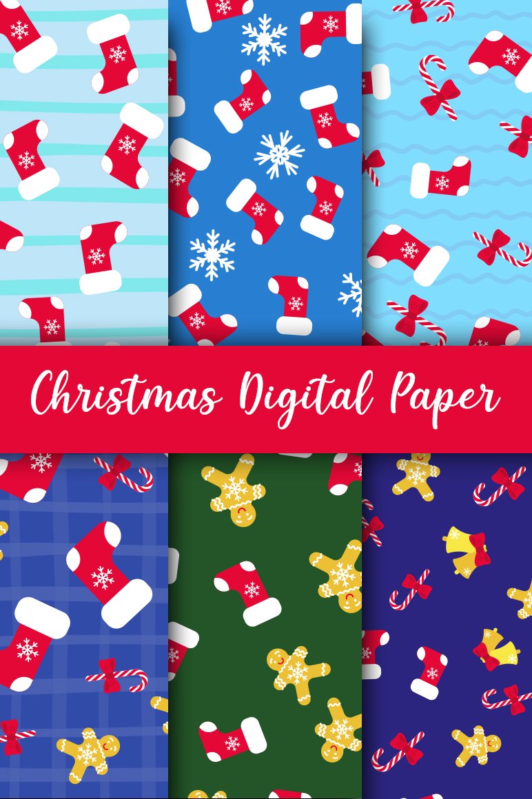 Christmas Bundle of digital printing paper with (686815)