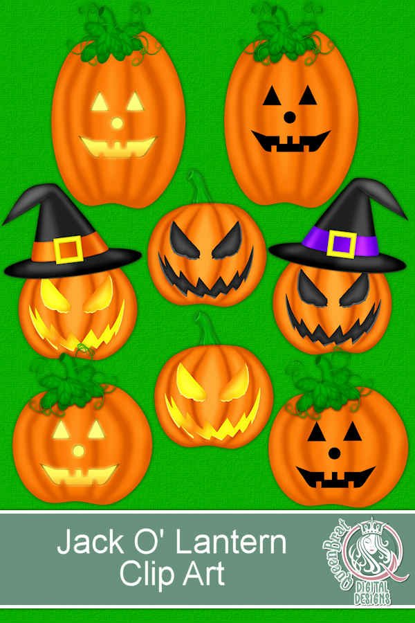 Jack 0' Lanterns Clip Art