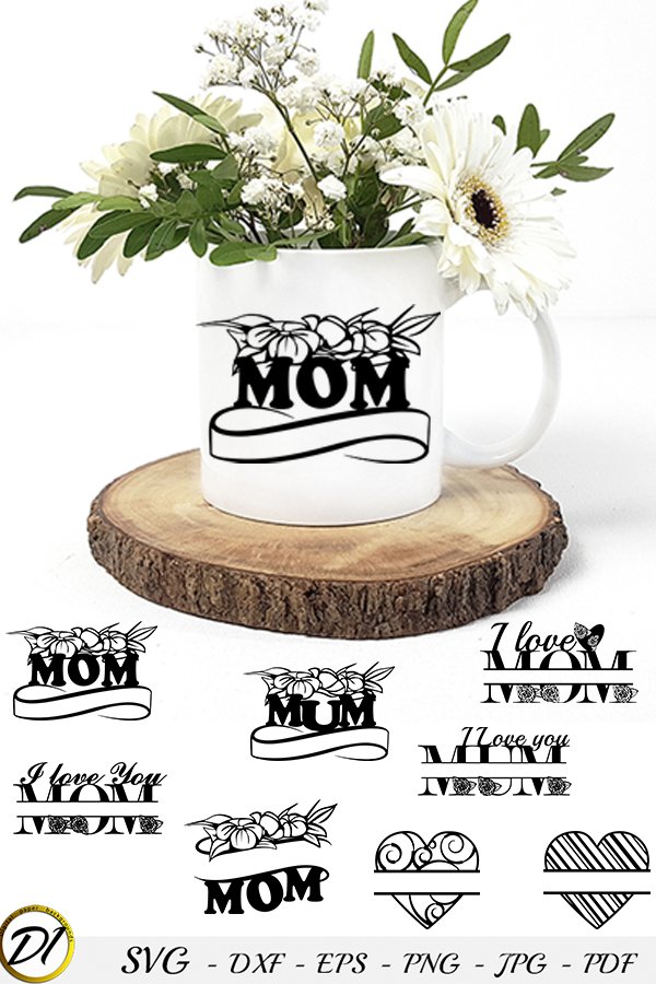 Mothers day monogram bundle. I love you mom.