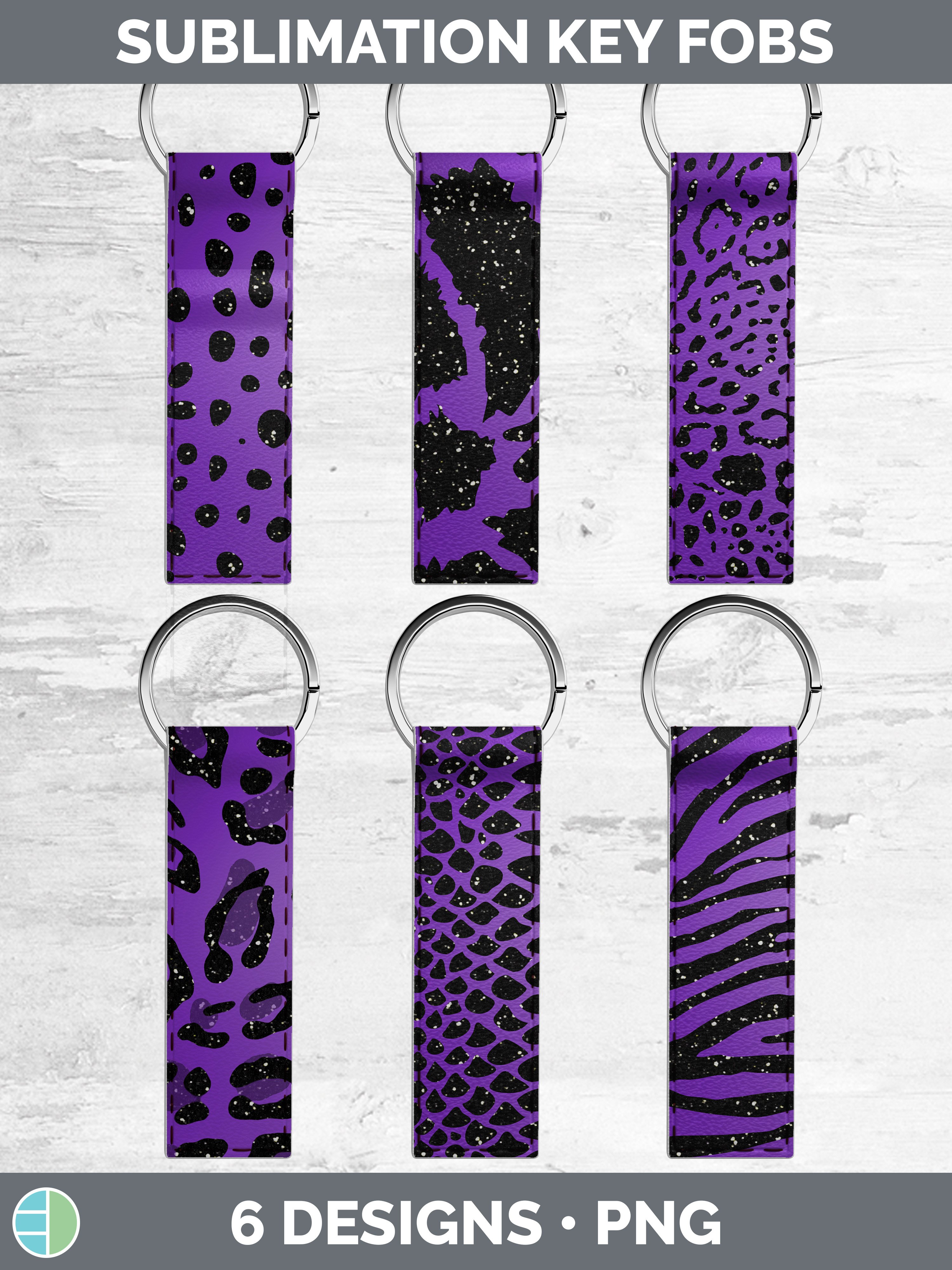 Animal Print Key Fob | Wristlet Sublimation