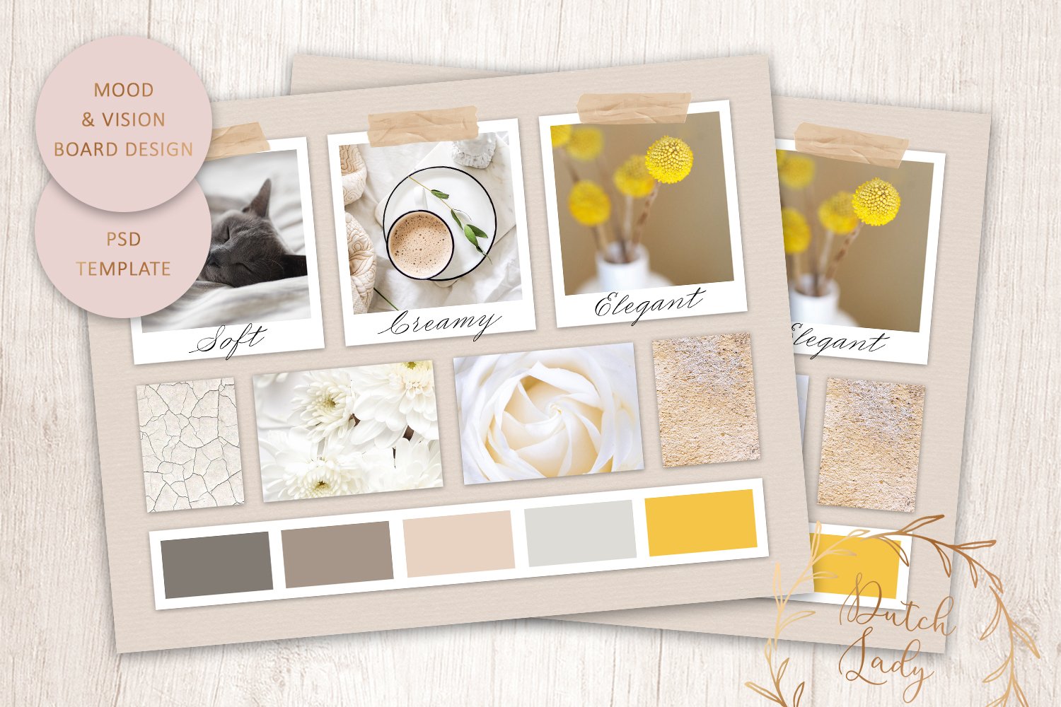 PSD Mood & Vision Board - Adobe Photoshop Template (532439)