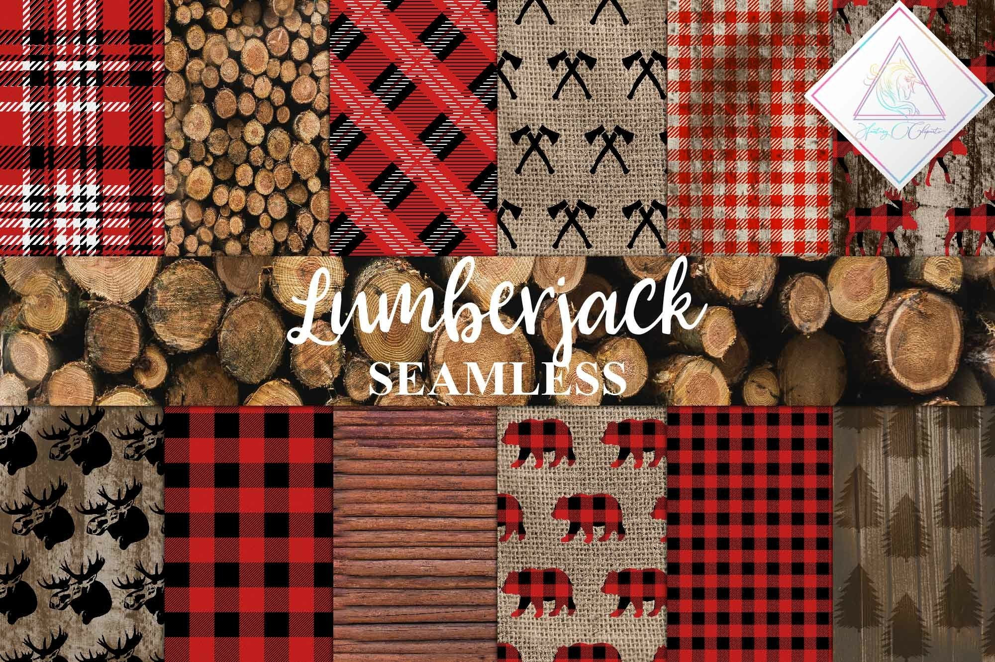 Lumberjack Seamless Digital Paper