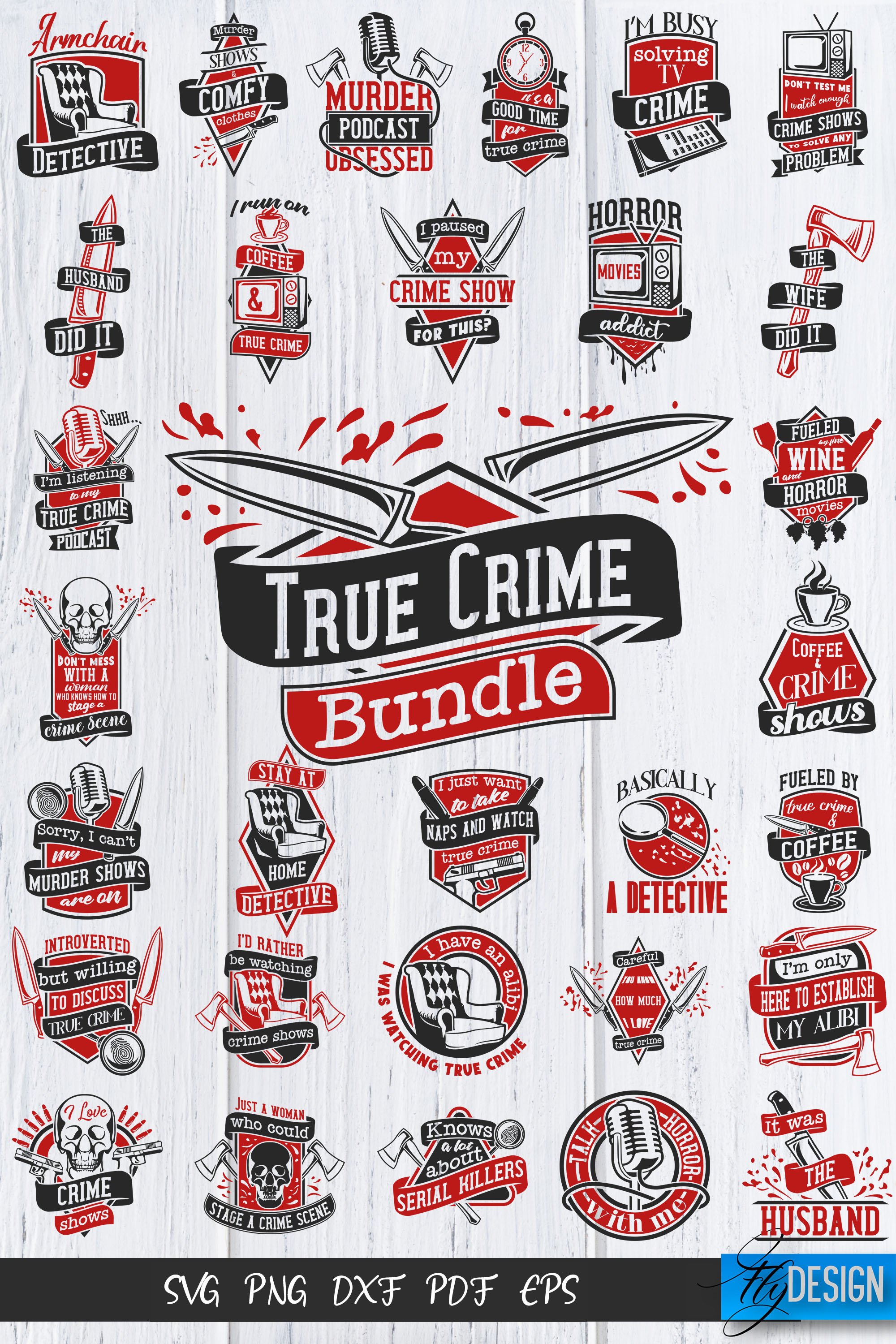 True Crime SVG Bundle | Crime Scene SVG | Crime (1807988)