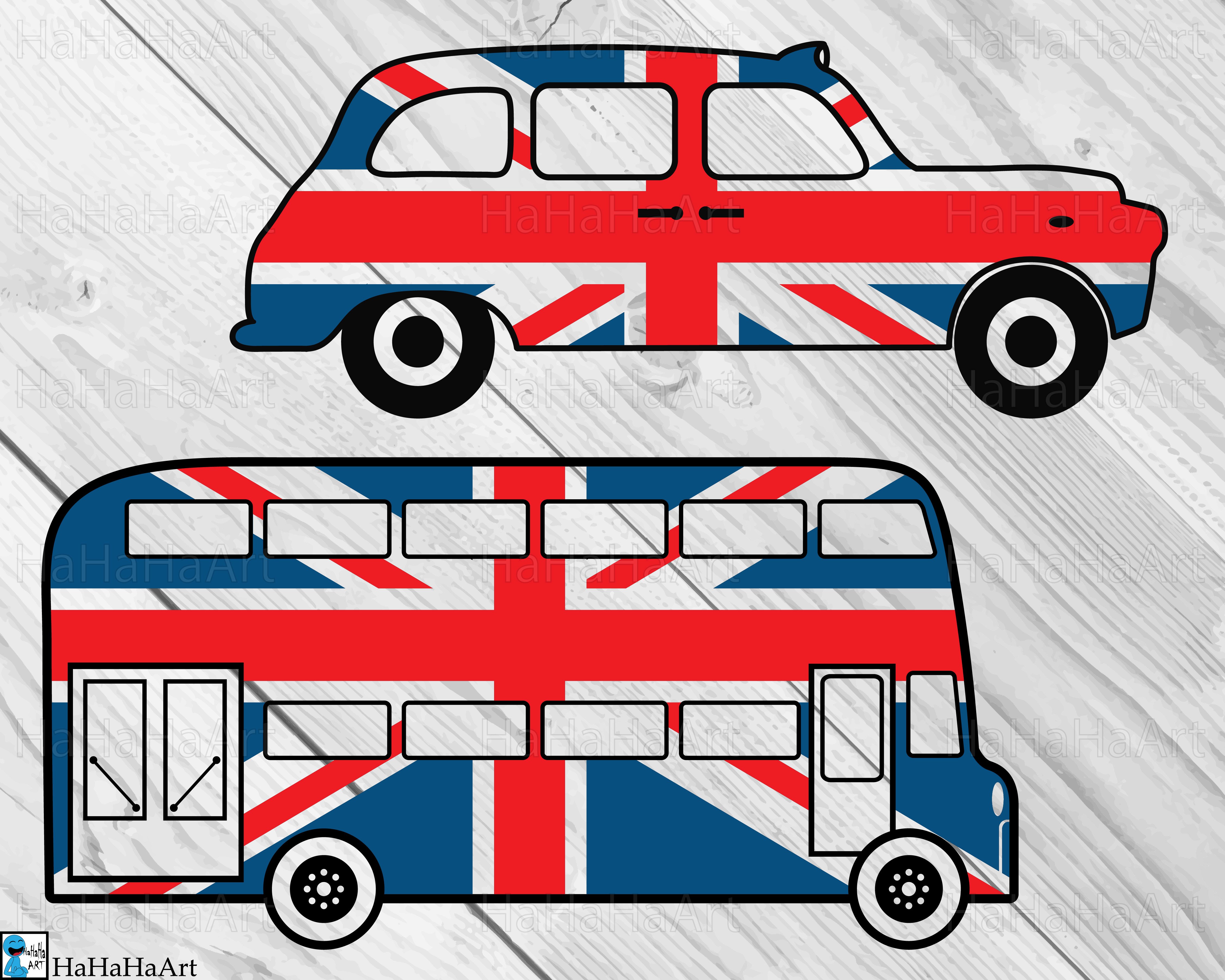 UK Cars Designs - Clip art / Cutting Files 1475c