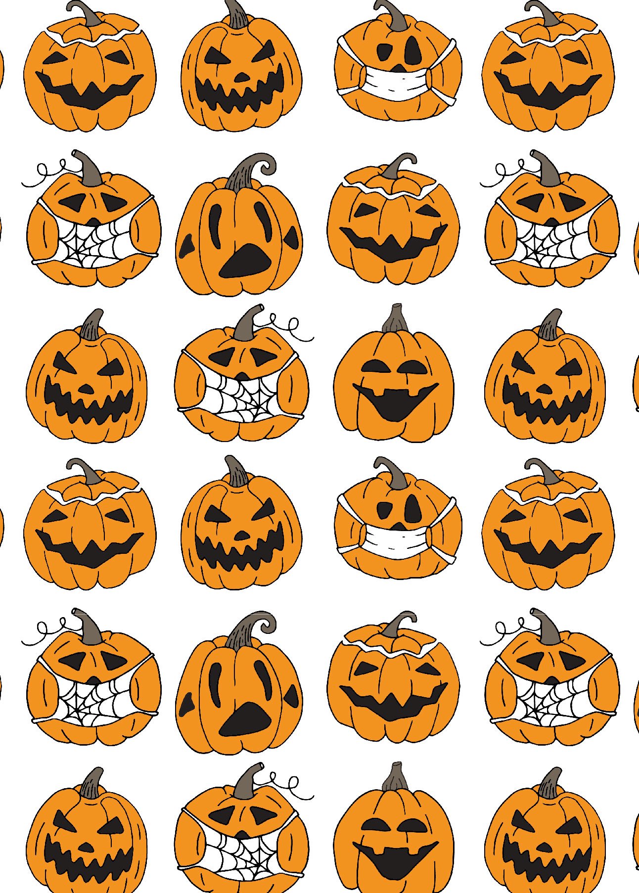 Halloween digital paper, seamless pattern & BONUS (944442)