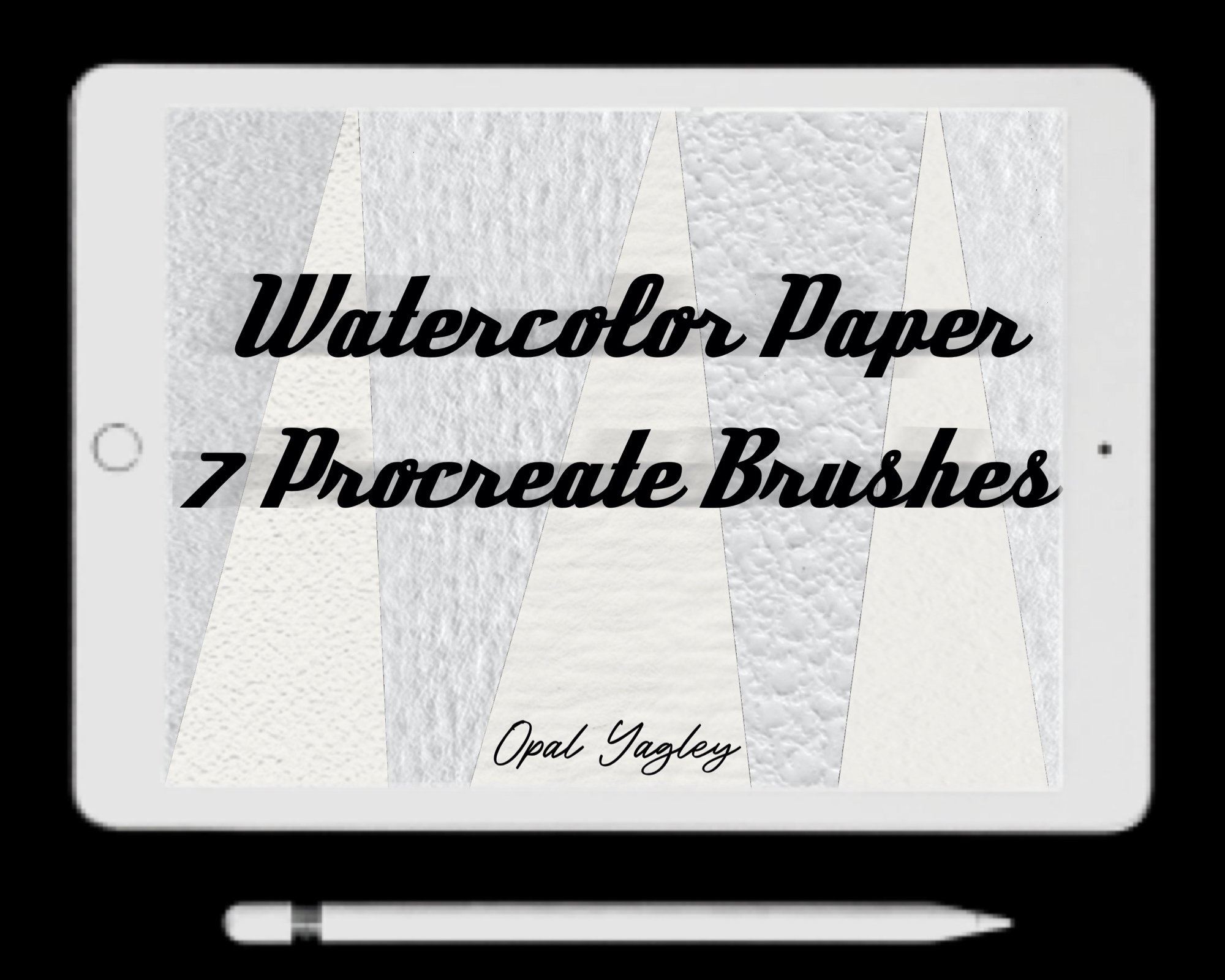 Procreate Watercolor Paper Brushes / 7 Textures