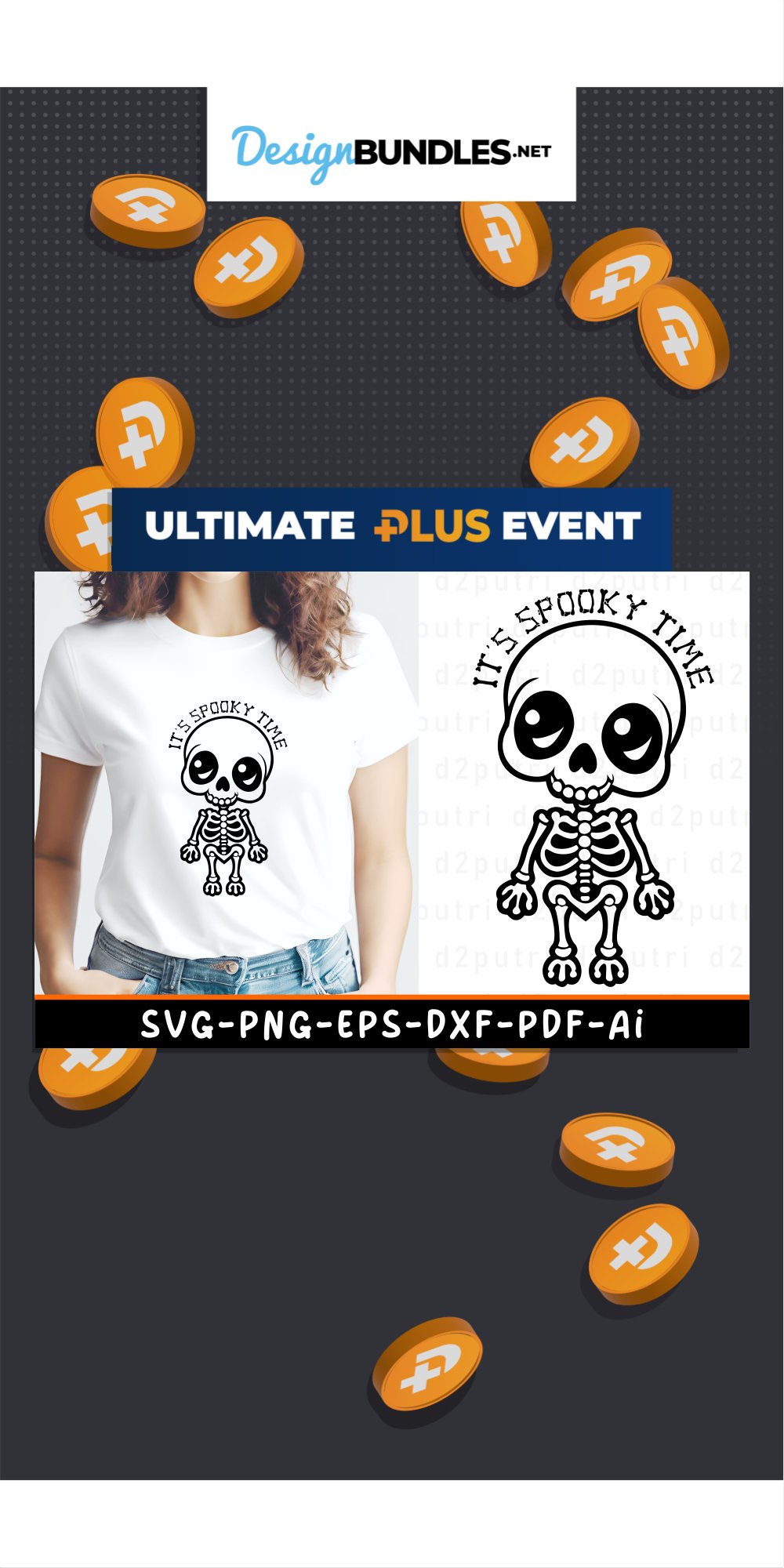 It's Spooky Time, Cute Ghost SVG, Halloween SVG Designs