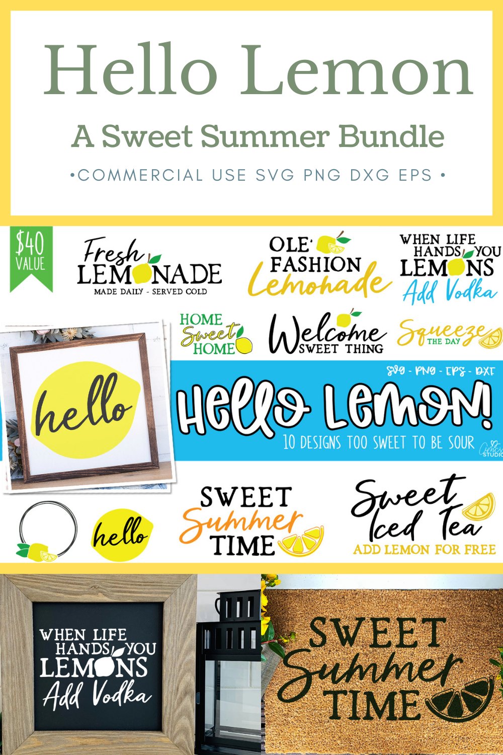 Hello Lemon - Lemon Design Bundle