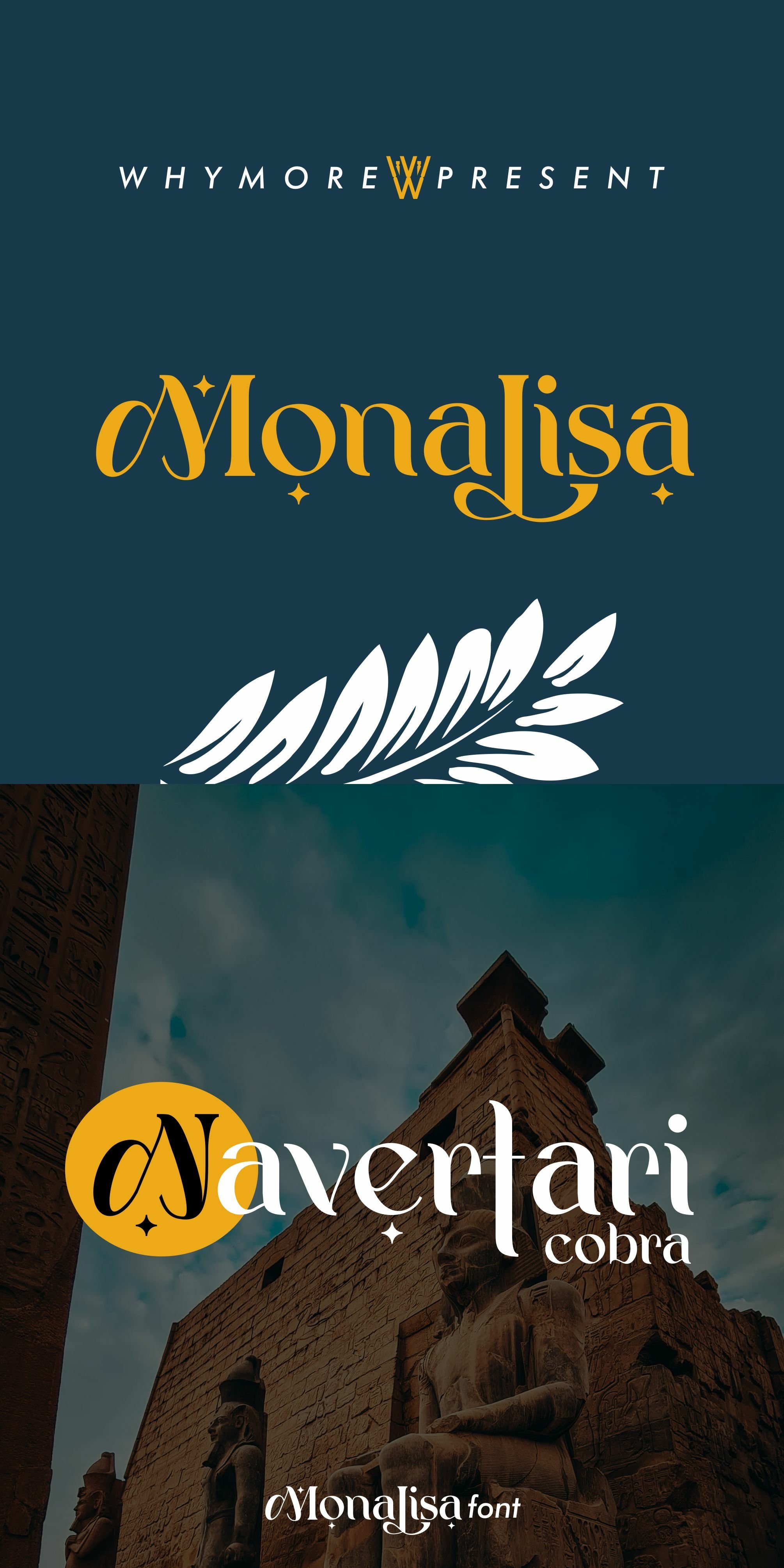 Monalisa | Display Font | Serif Font | Decorative Font