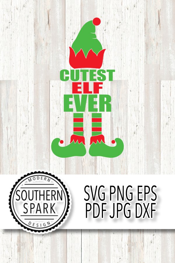 Christmas Cutest Elf Ever Santa's Little Elf