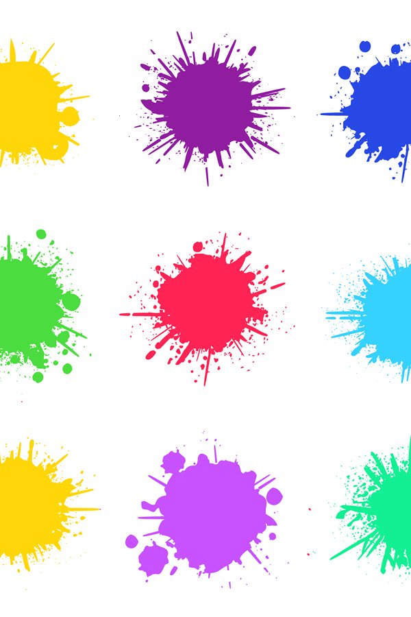 Paint splatters. Spray paint painted drips, grunge dirty spr