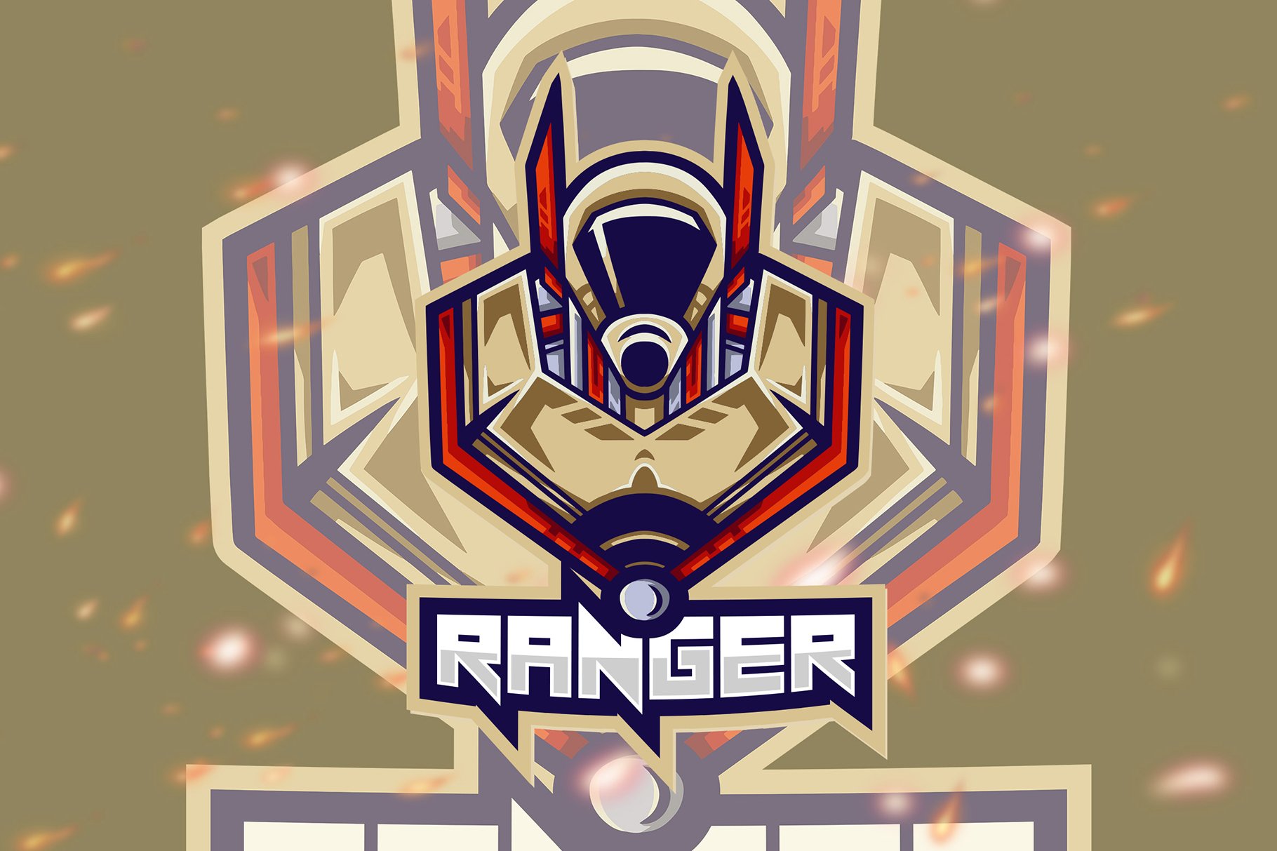 Ranger Robot Esport Gaming Logo