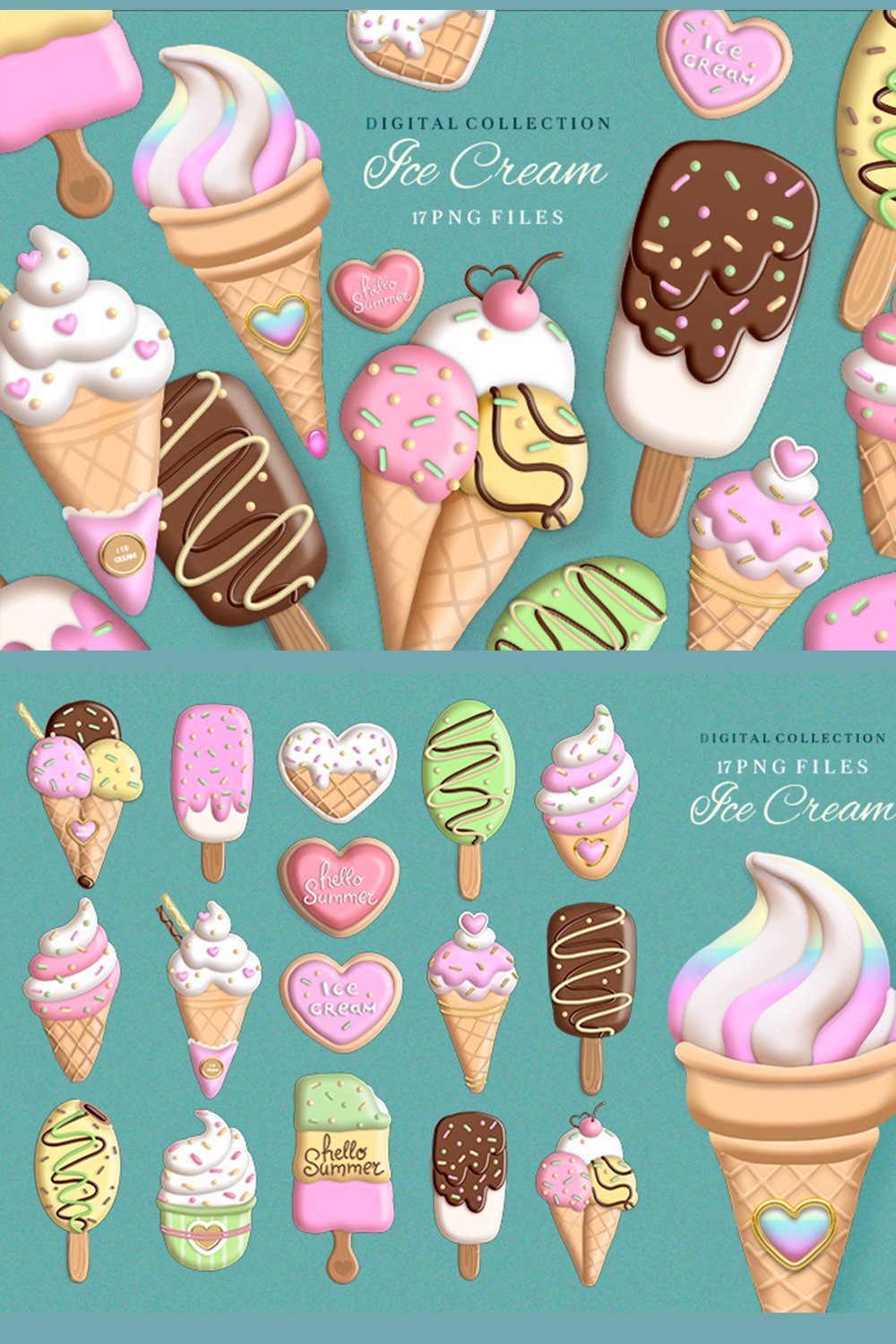 Ice cream clipart, Popsicle clip art, cute ice cream png.