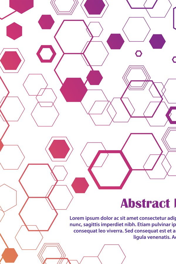 Bright honeycomb abstract background template