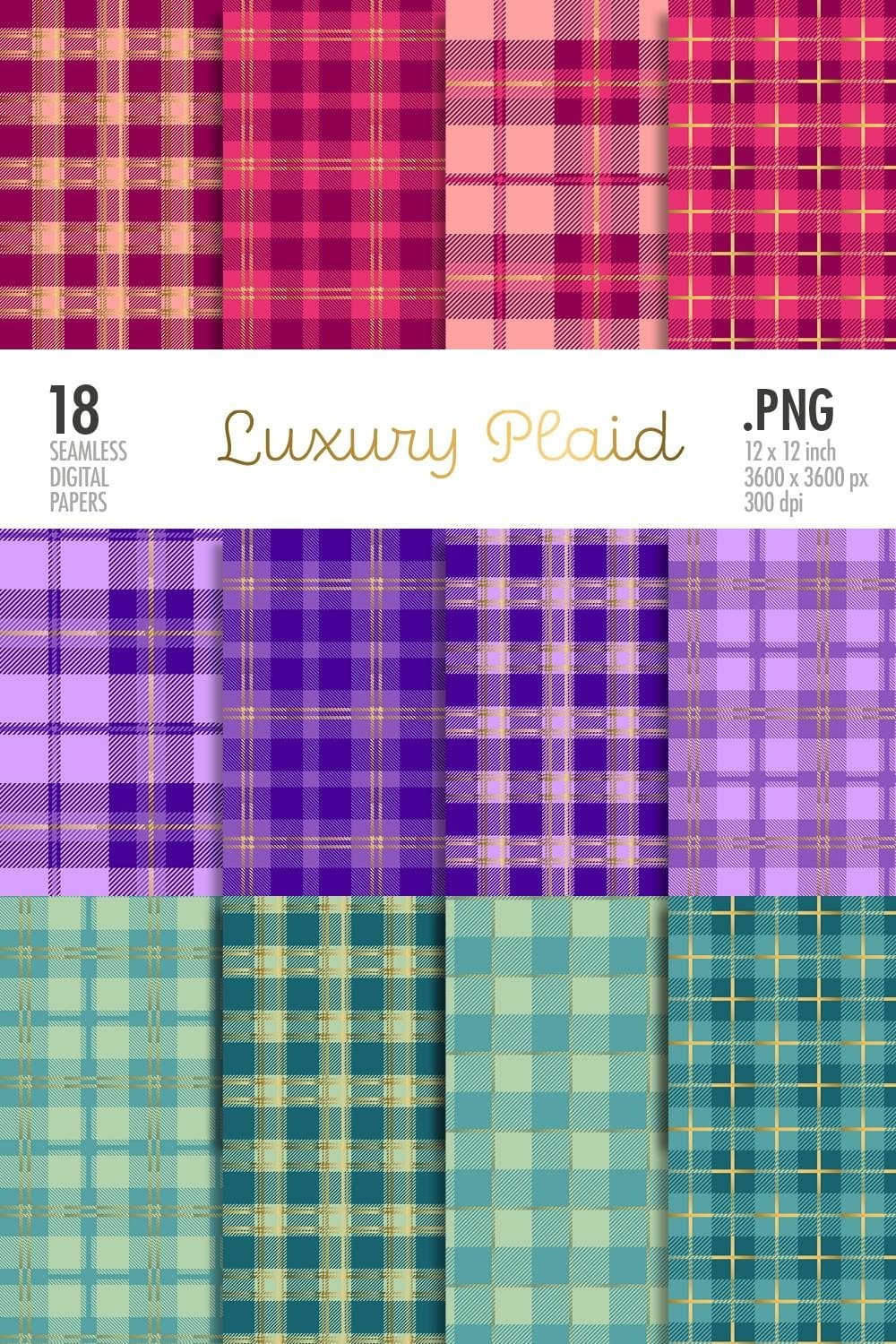 Christmas plaid Digital Paper Seamless Pattern | Xmas Plaid
