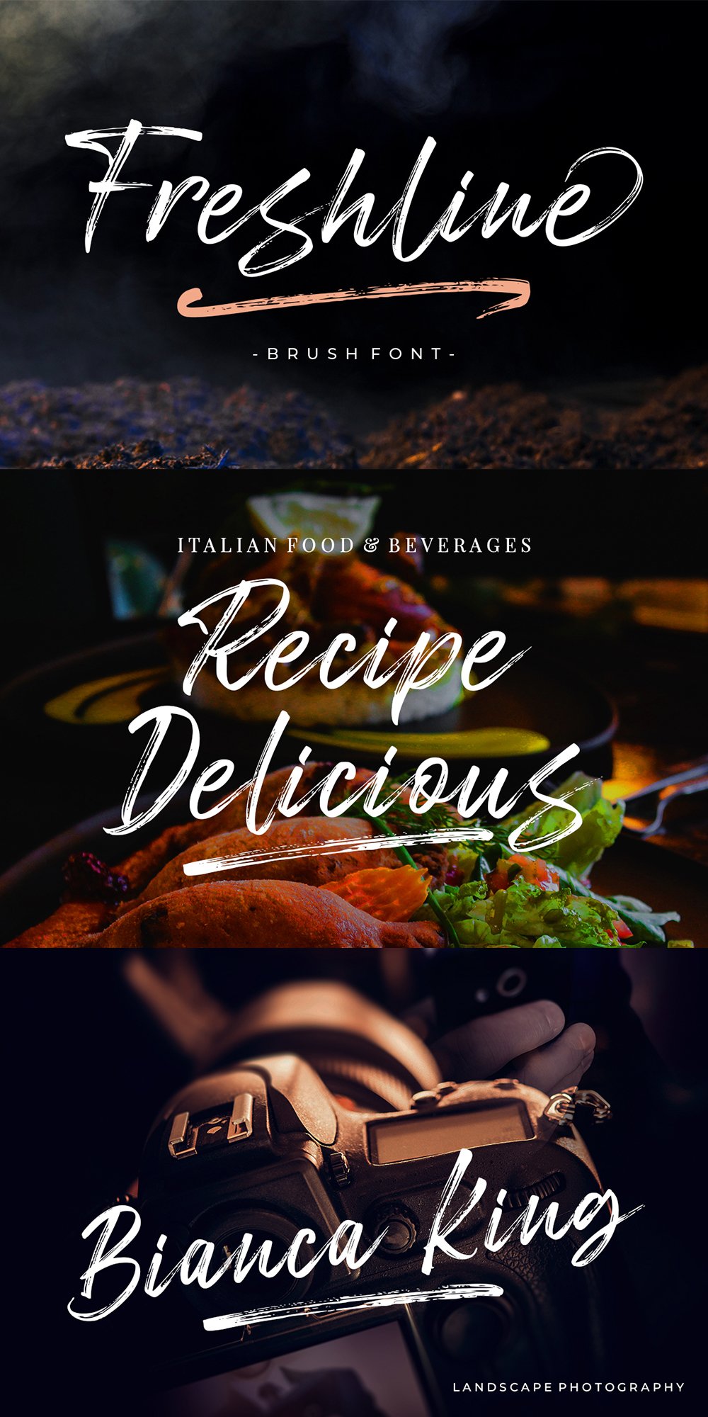 Freshline Brush Font