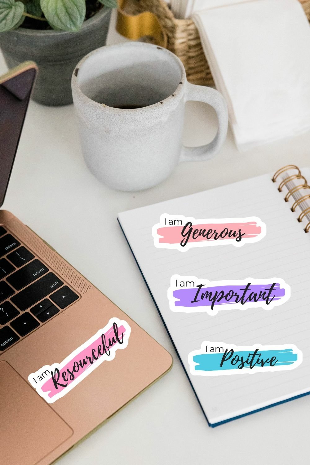 40 positive words of affirmation stickers for self