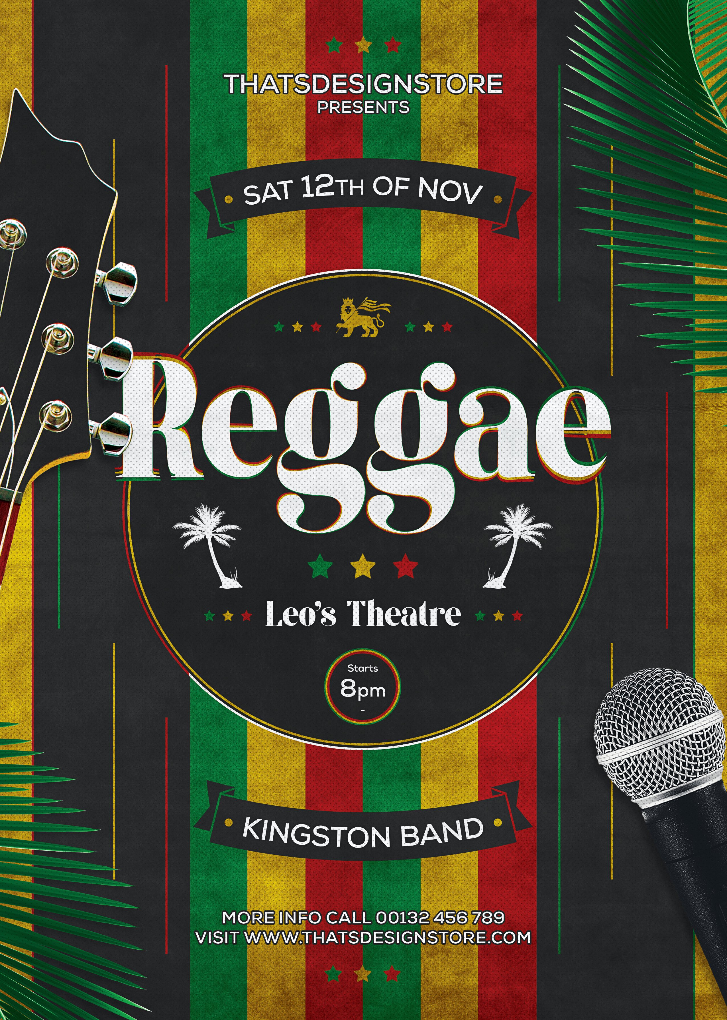 Reggae Music Flyer Template (1190161)