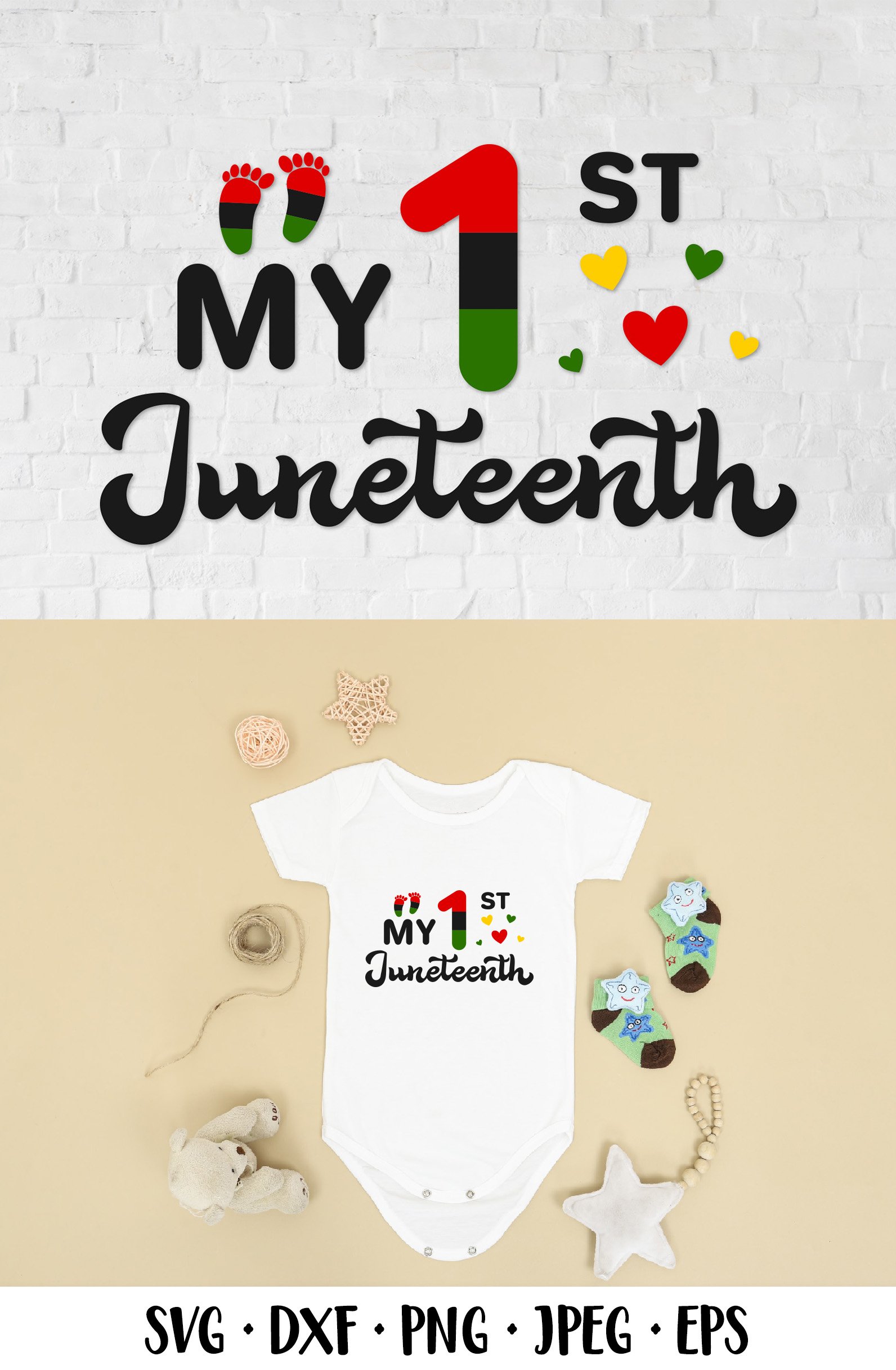 My 1st Juneteenth. Baby first Freedom Day. Juneteenth SVG
