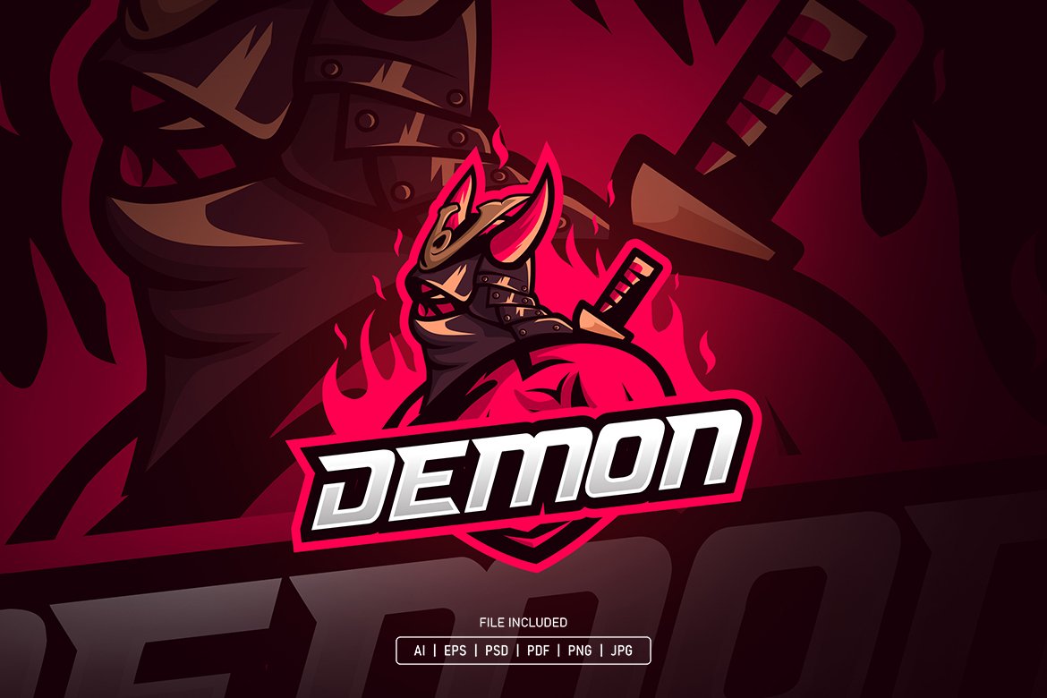 red demon mascot logo