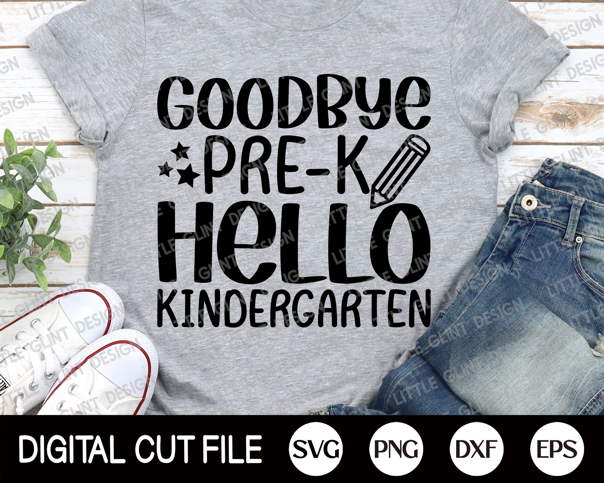 Goodbye Pre-K Hello Kindergarten Svg, Pre-K, Kids Shirt