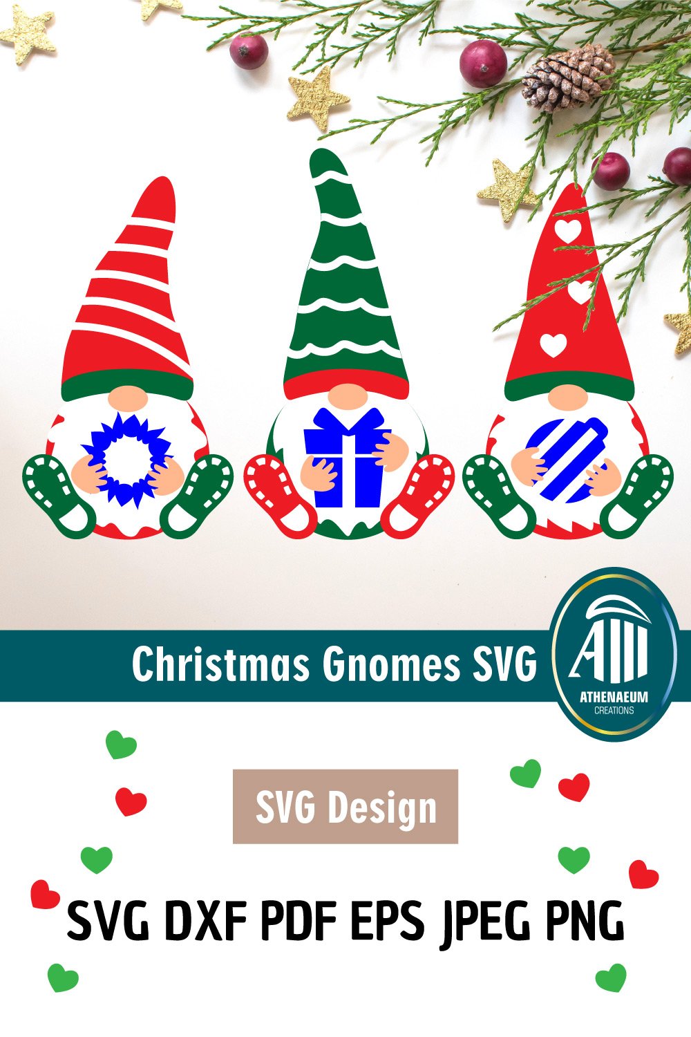 Christmas Gnome SVG| Gnome Christmas|Gnome Cut File