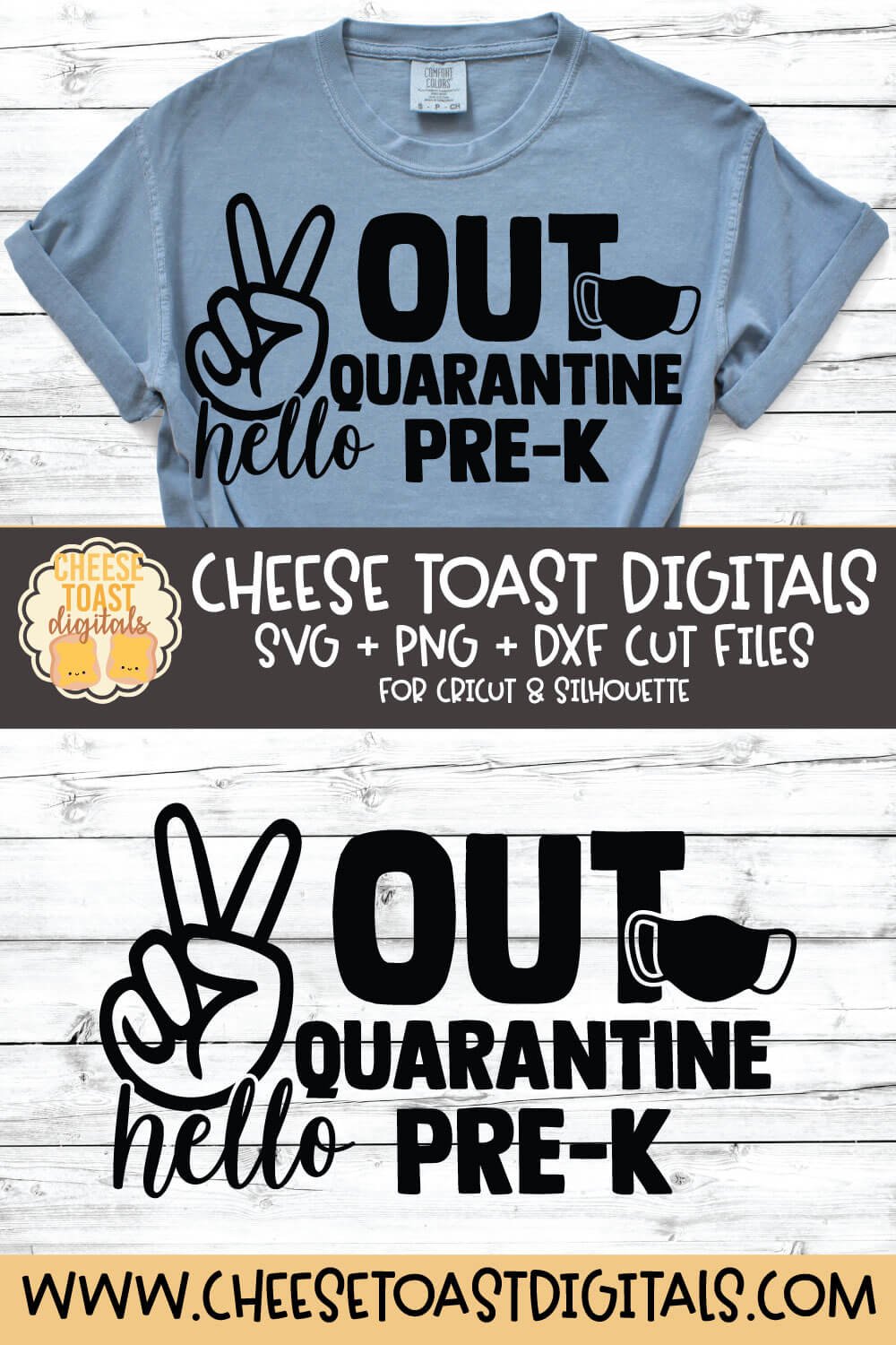 Peace Out Quarantine Hello Pre-K | Mask Back to School SVG