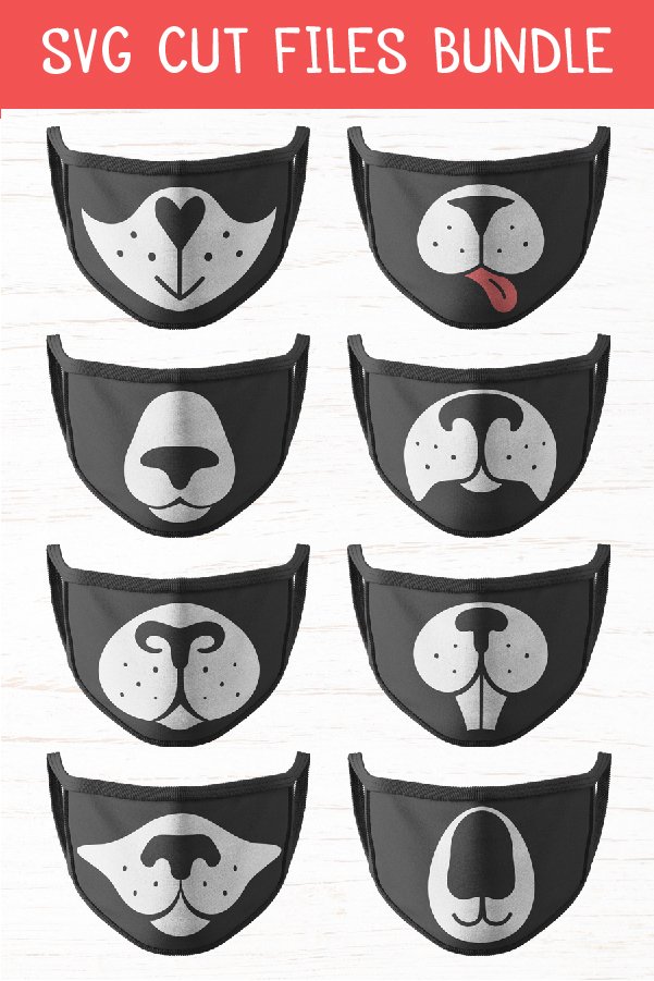 Animal Faces Masks SVG bundle, kids face mask design svg cut
