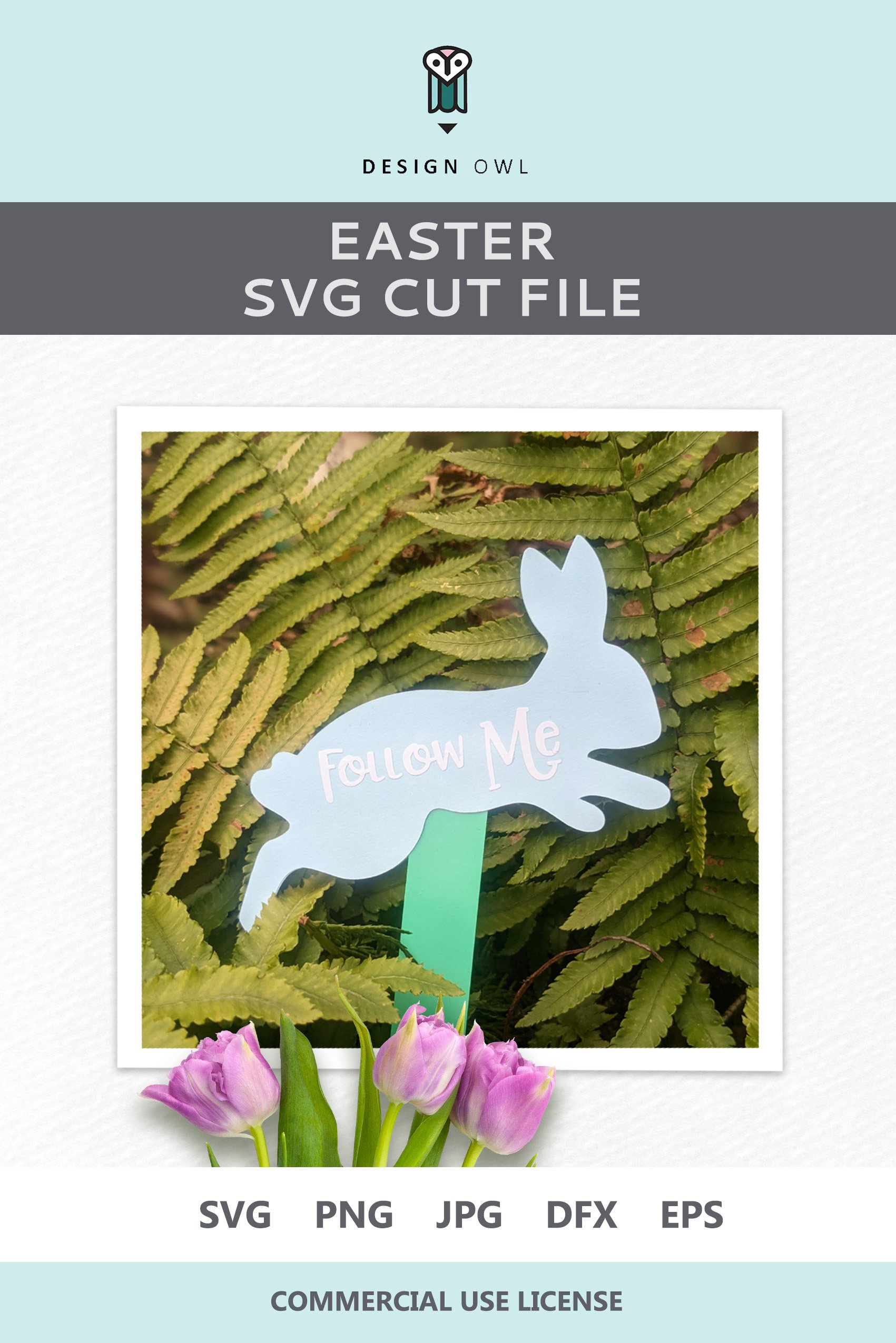 Follow me - Easter egg hunt sign SVG