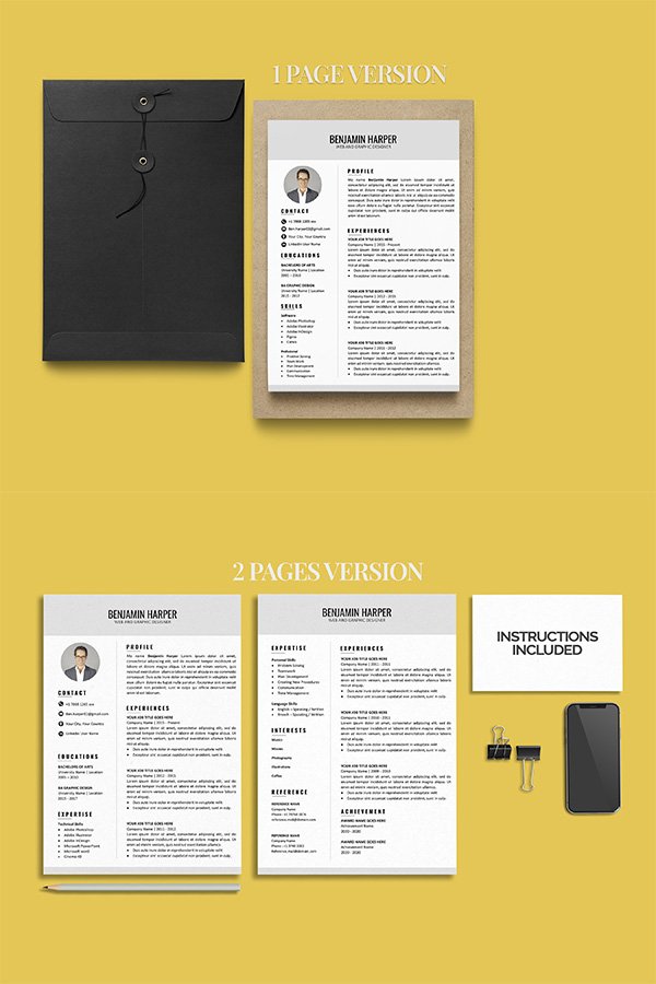 Creative Modern Resume/CV and Cover Letter (1479358)