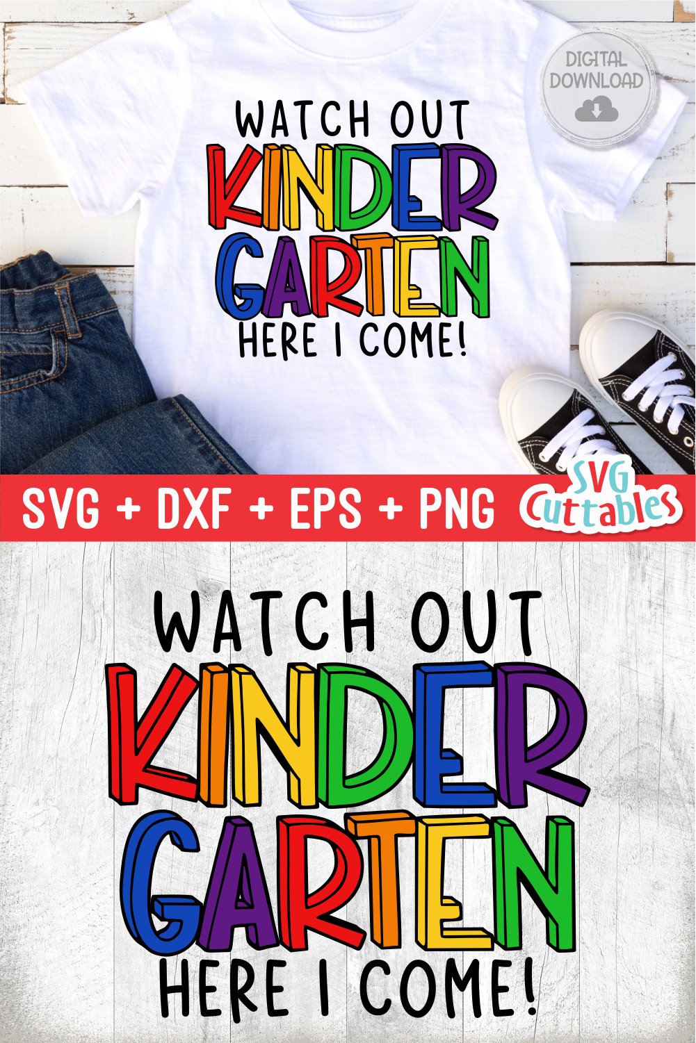 Watch Out Kindergarten svg | Back To School Cut (2019008)