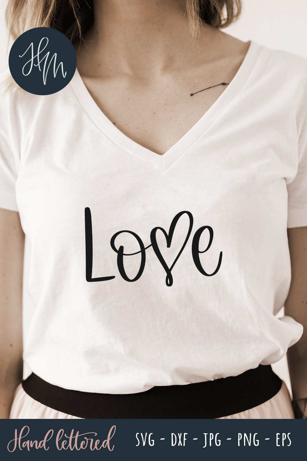 Love hand lettered SVG cut file