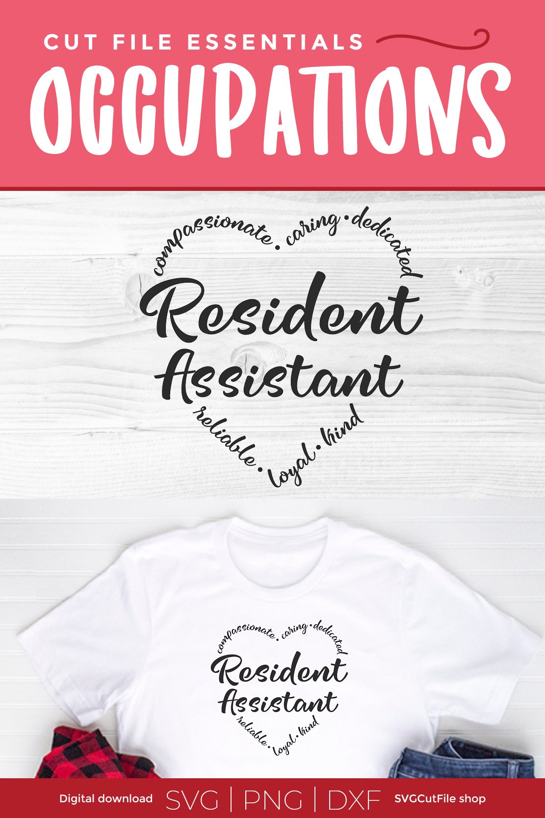 Resident assistant svg, an ra svg design for a care partner