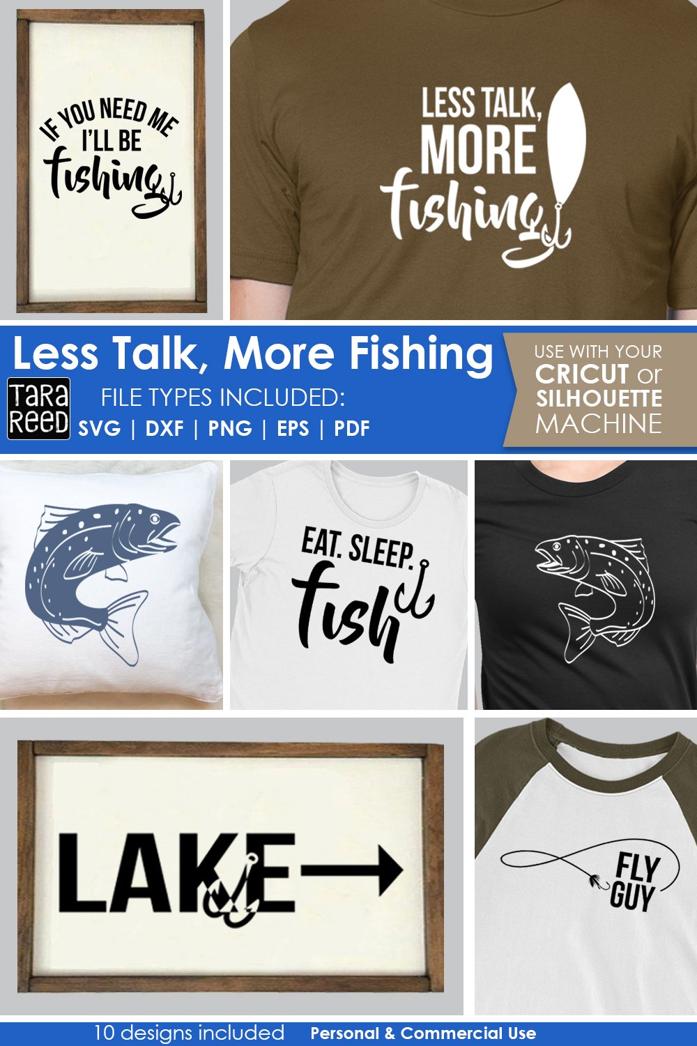 Fish SVG and Cut file for Crafting | Fishing Signs