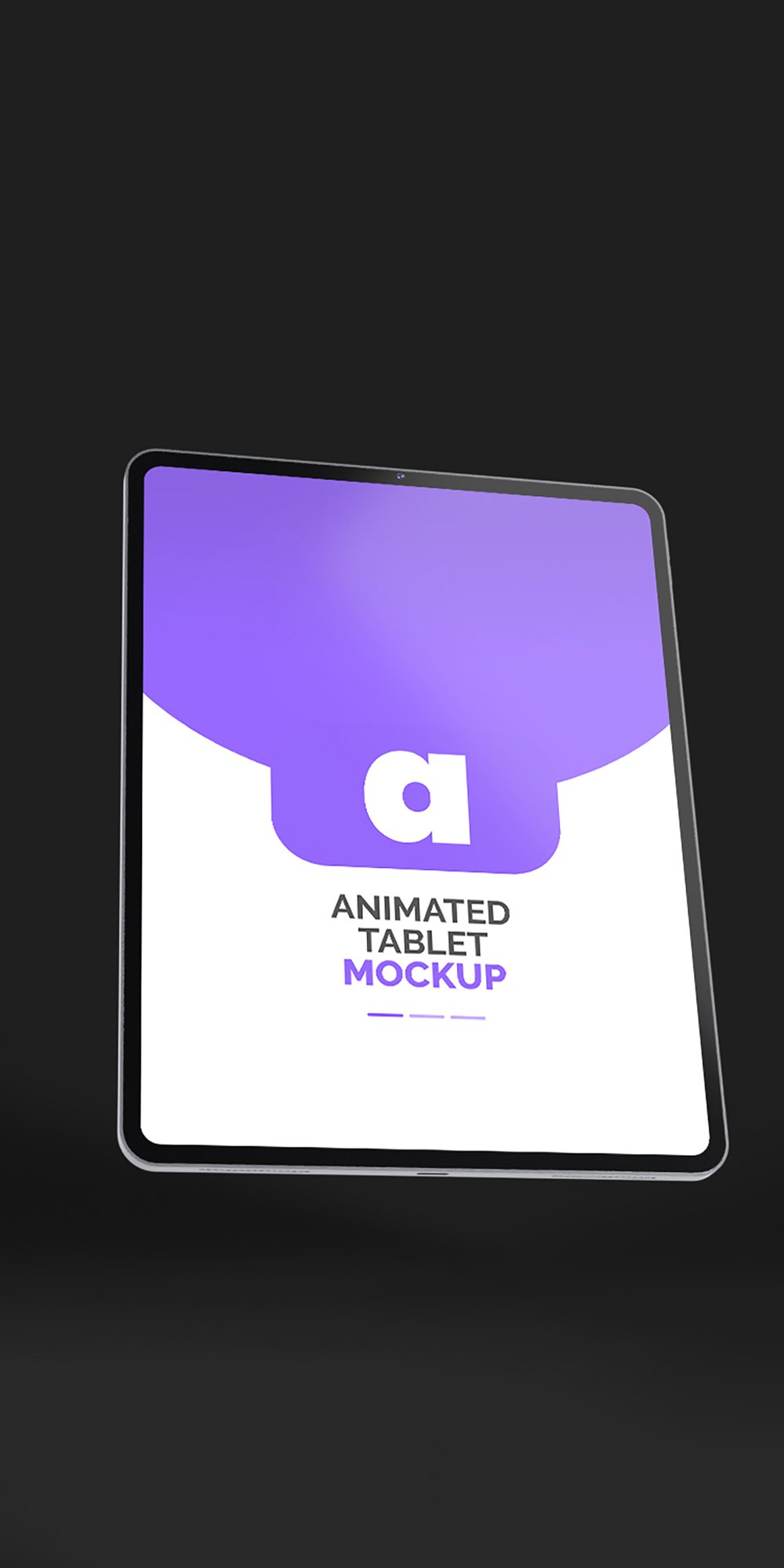 Animated iPad Pro M1 / M2 Tablet - PSD to GIF Mockup Set
