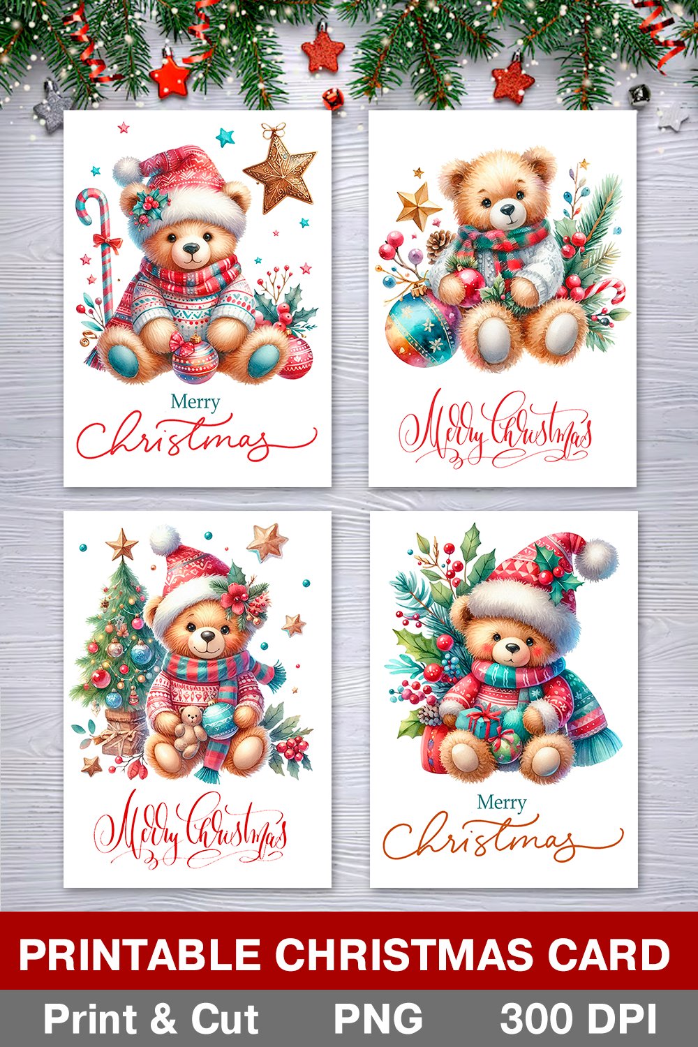 Merry Christmas Card printable