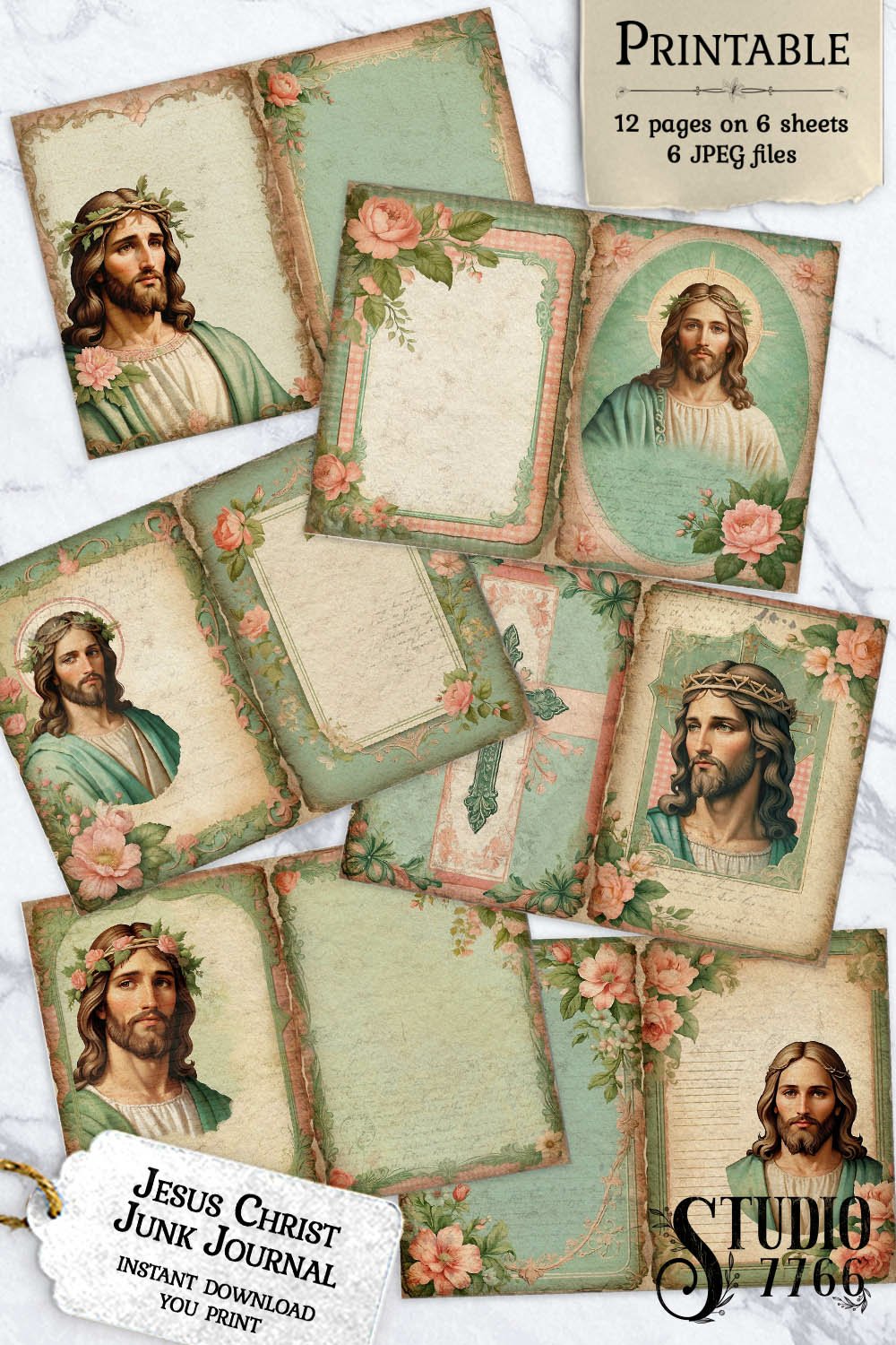 Jesus Christ Easter Junk Journal Pages