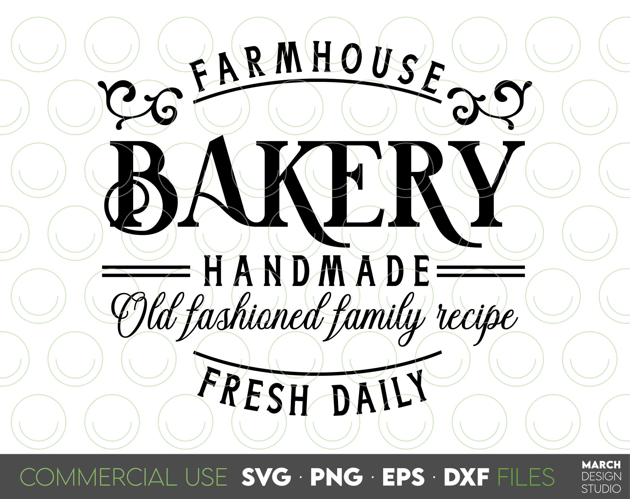 Farmhouse Sign SVG, Bakery Handmade SVG, Market Sign SVG PNG
