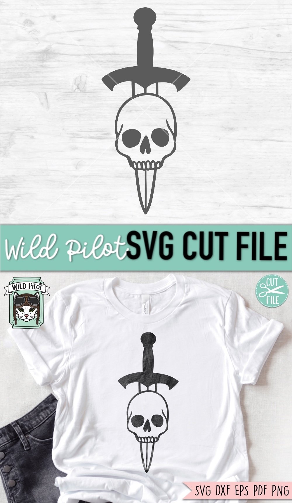 Skull Sword SVG, Medieval SVG, Halloween SVG, Mystical SVG
